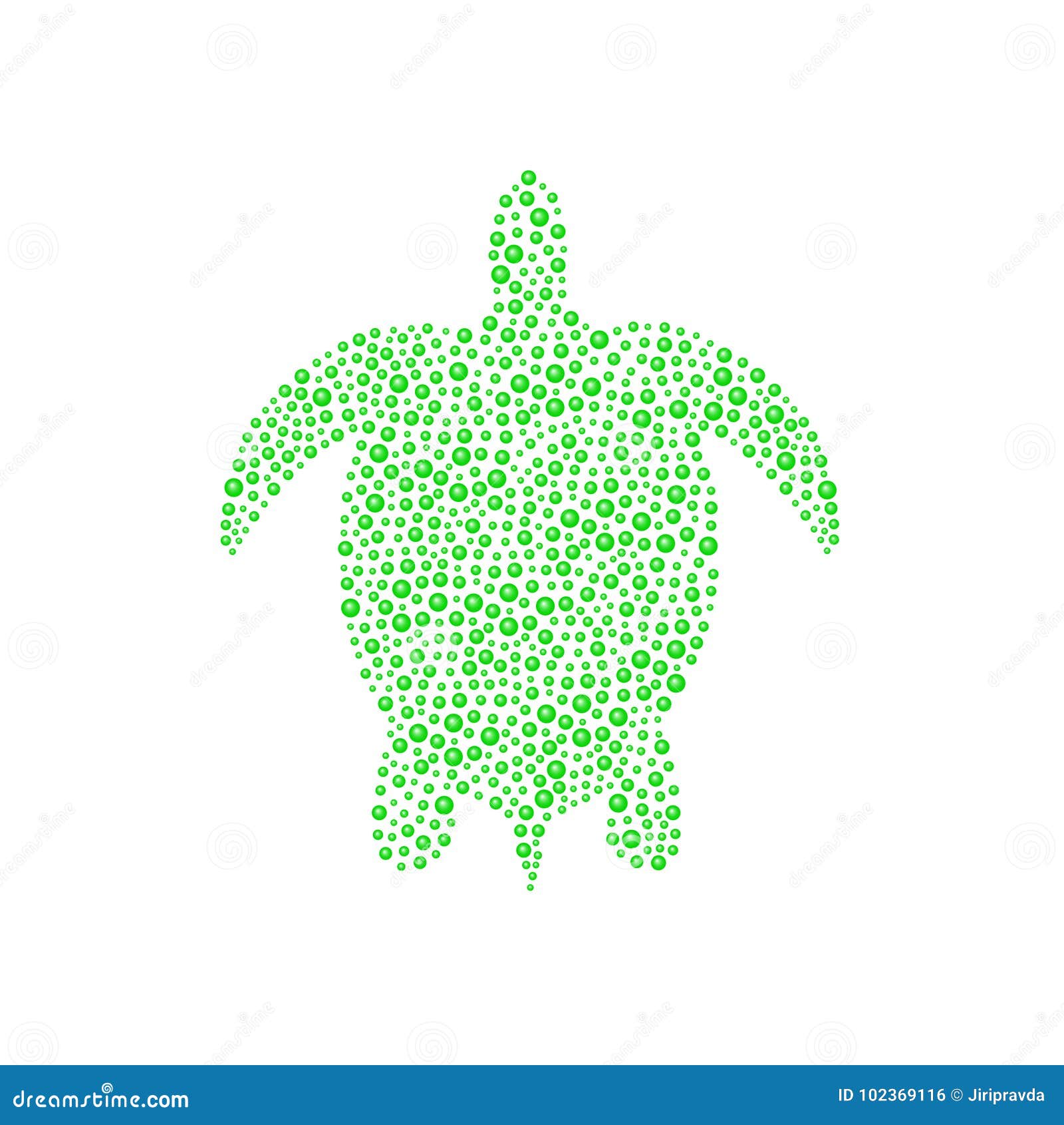 Turtle in green design stock vector. Illustration of abstract - 102369116