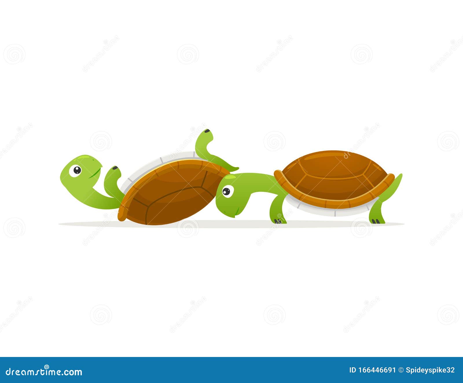 Turtle Helps the Upside Down Turtle. Isolated Vector Illustration Stock ... Turtle Helps the Upside Down Turtle. Isolated Vector Illustration Stock ...