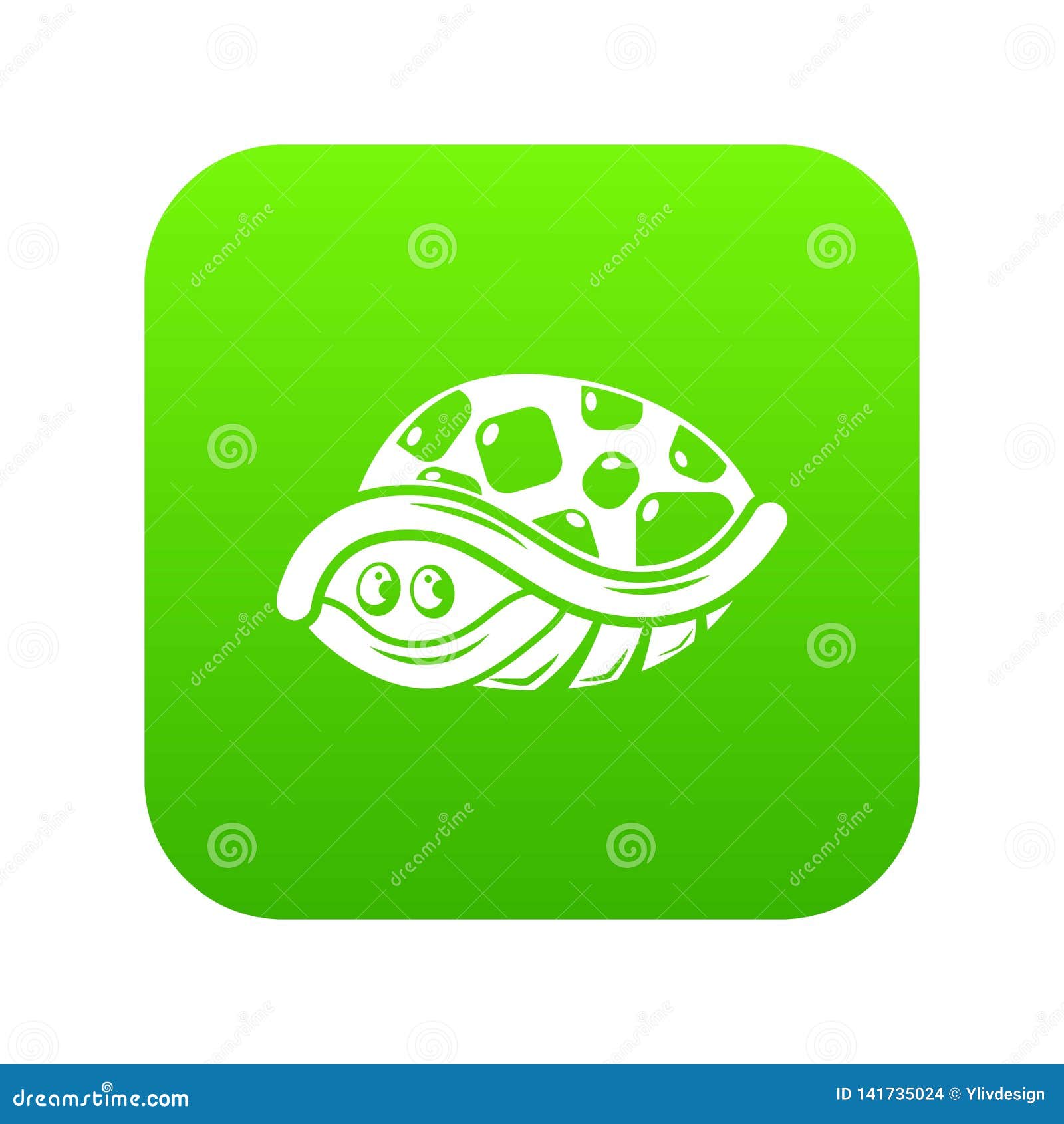 Turtle in House Icon, Simple Style Stock Vector - Illustration of ...