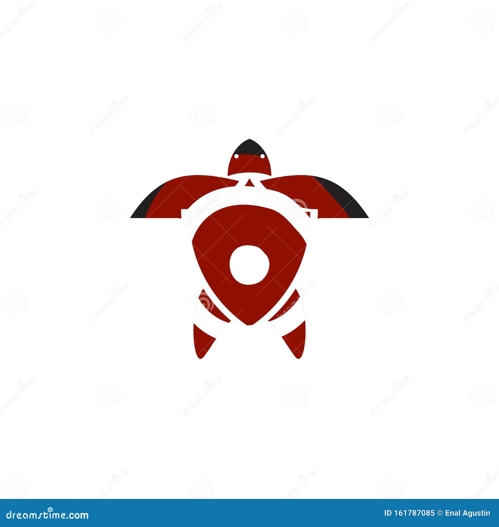 Turtle Icon Logo Design with Aboriginal Style Vector Stock Vector ...
