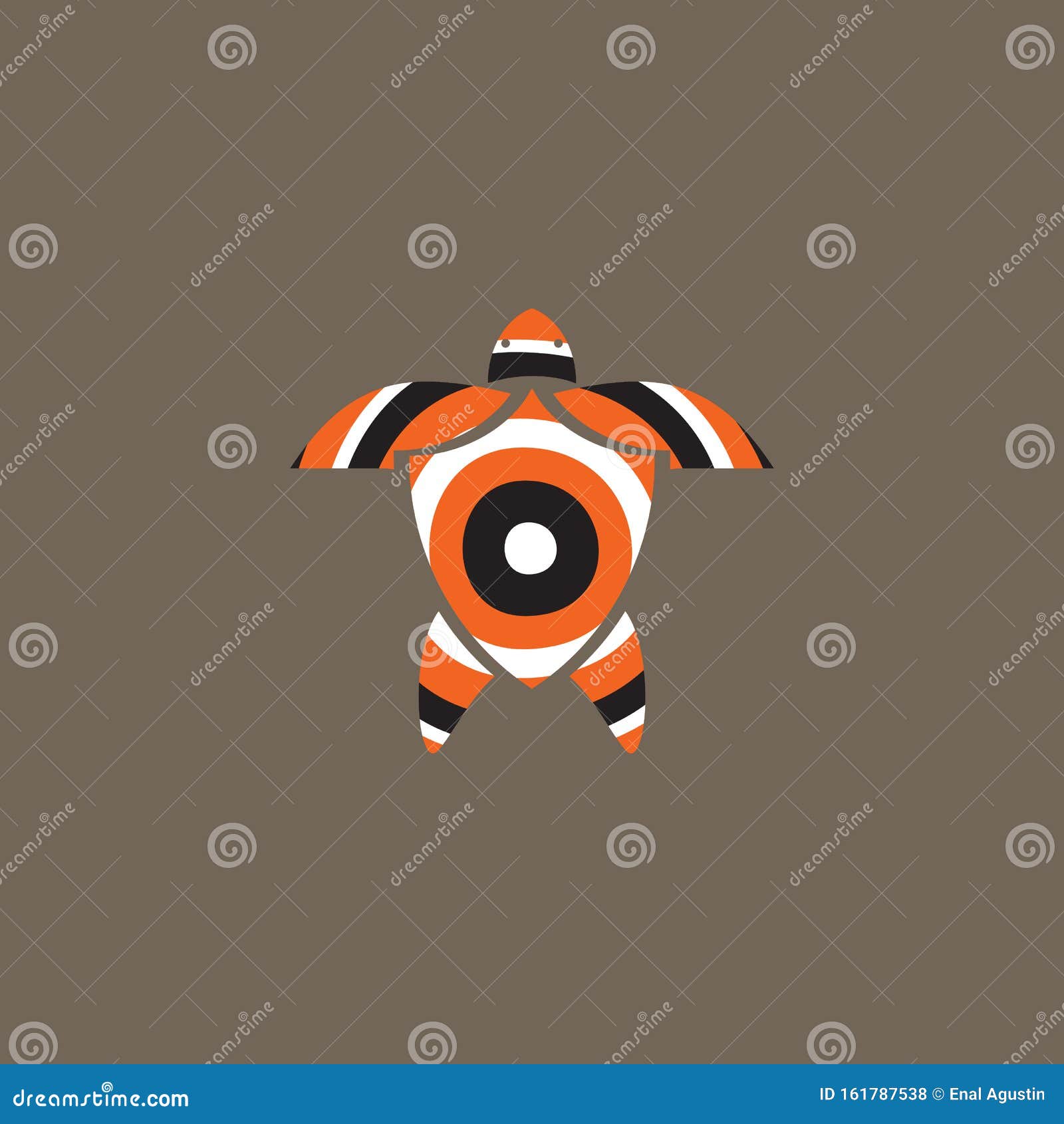 Turtle Icon Logo Design with Aboriginal Style Vector Stock Vector ...