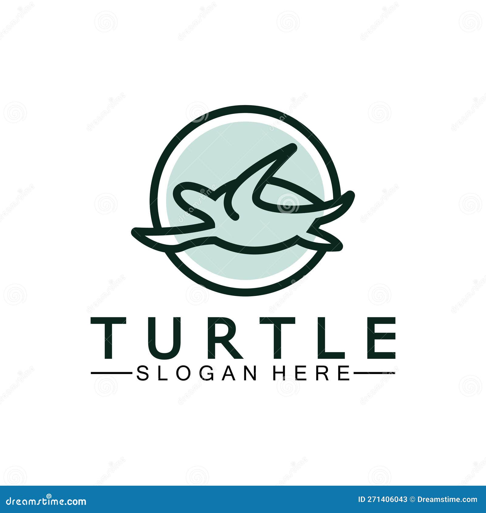 Turtle Icon, Sea Turtle Vector Illustration, Logo for Buttons, Websites ...