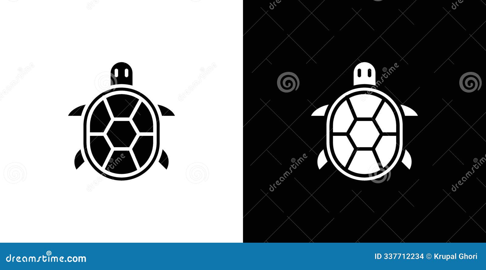 Turtle Icon Set Vector Illustration Stock Illustration - Illustration ...