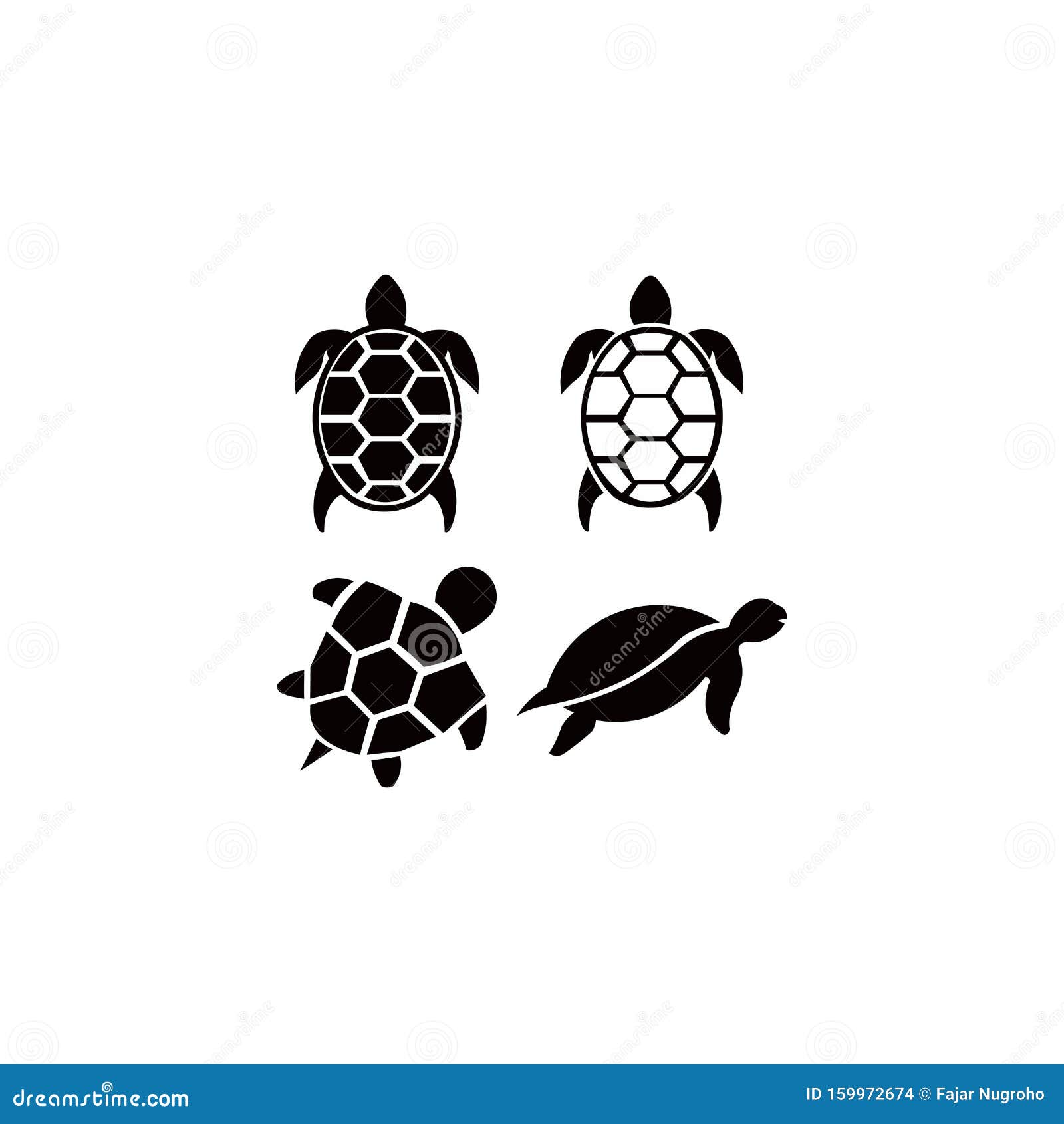 Turtle Icon Vector, Filled Flat Sign, Solid Pictogram Isolated on White ...
