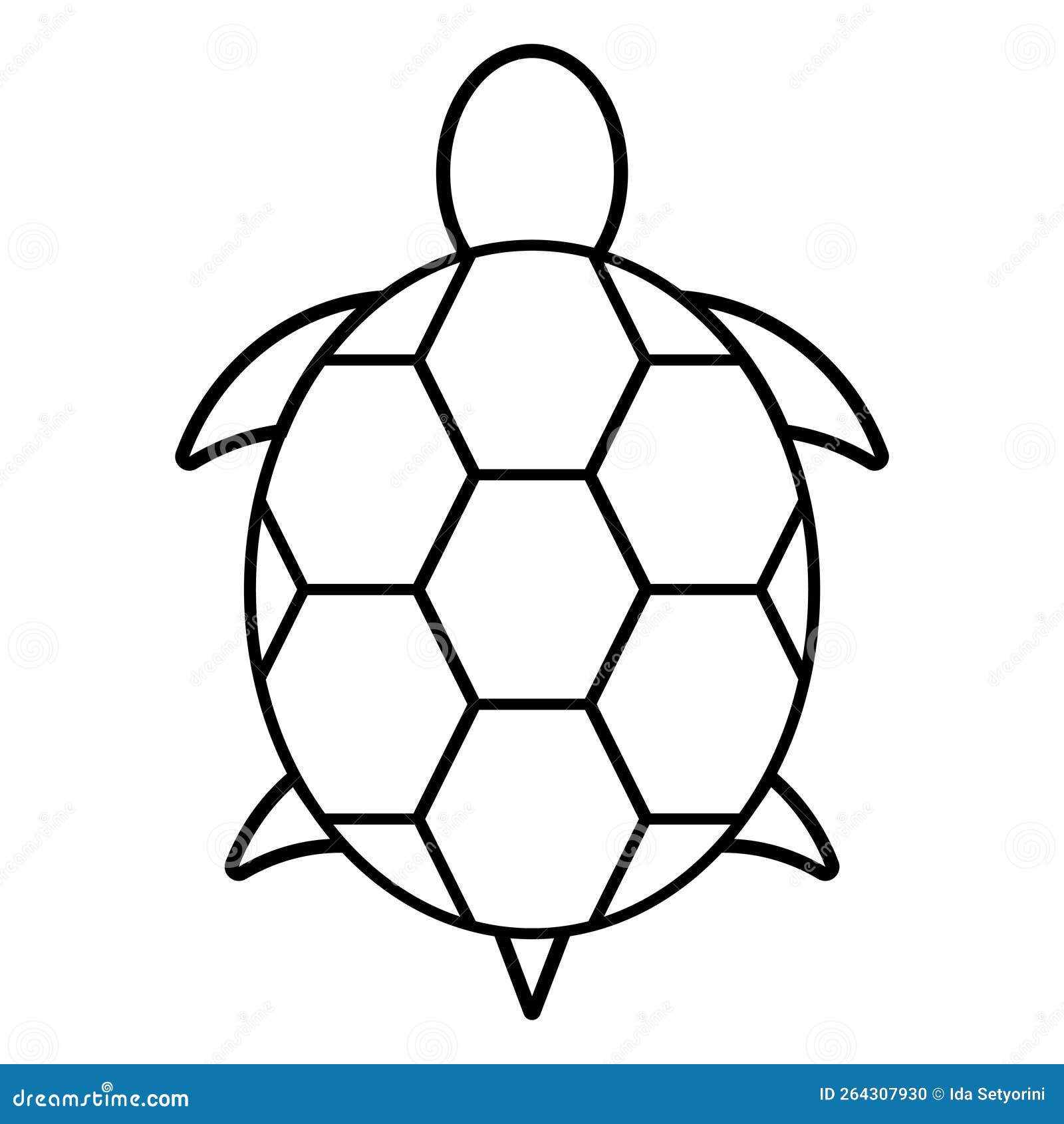 Turtle icon vector stock illustration. Illustration of modern - 264307930