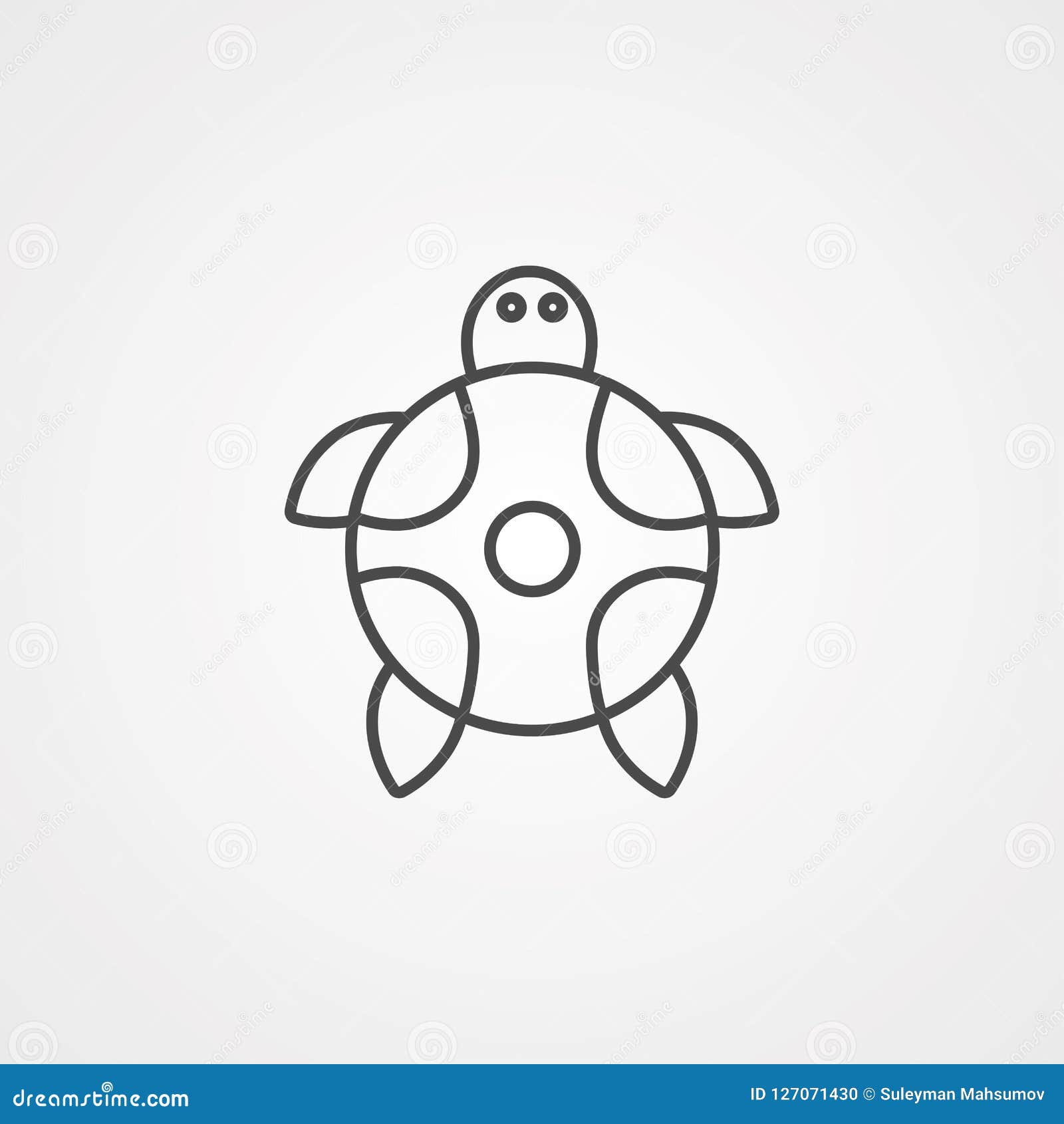 Turtle Vector Icon Sign Symbol Stock Vector - Illustration of card ...