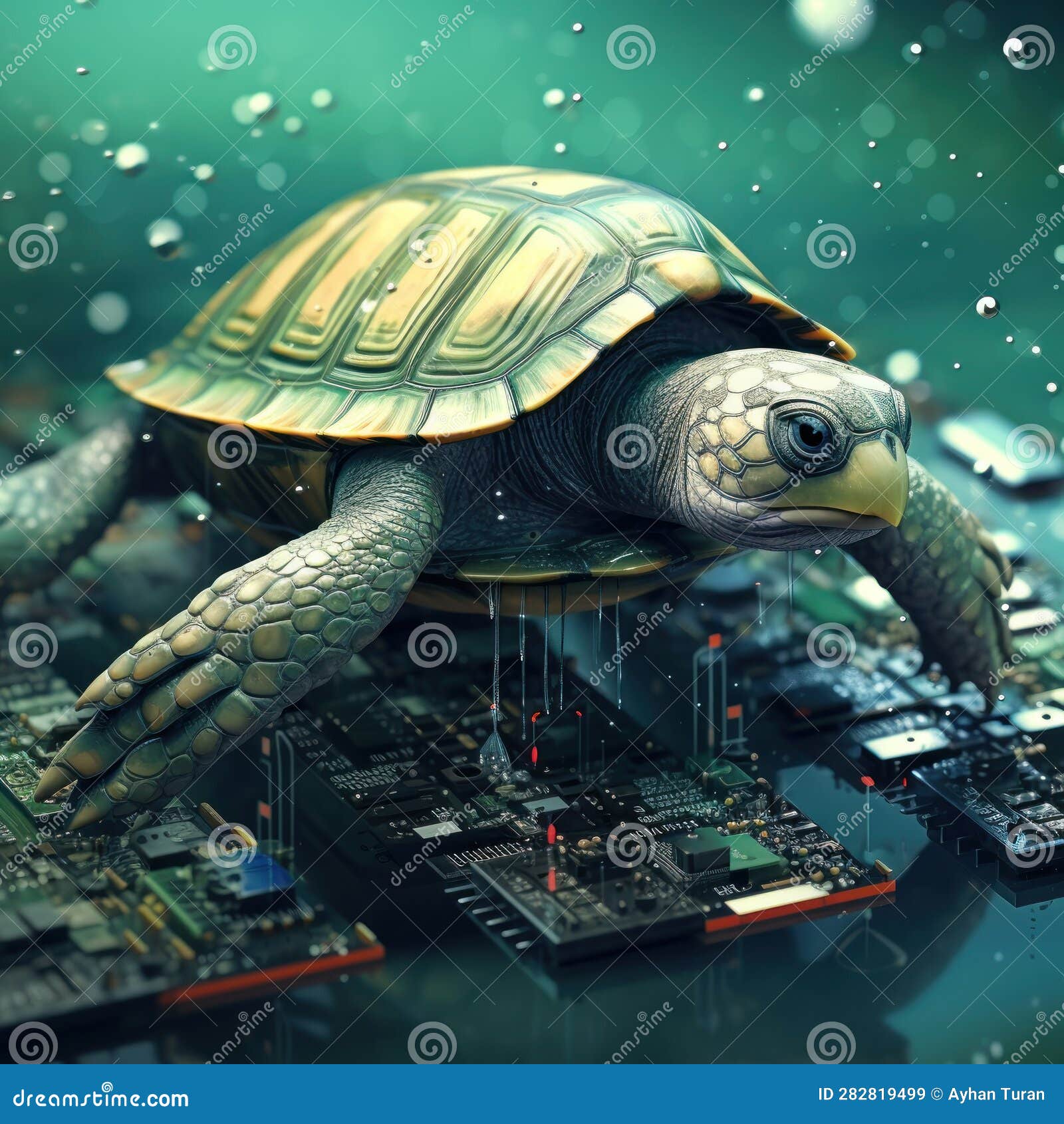 Turtle Learning Technology , Business Metaphors Concept Stock ...