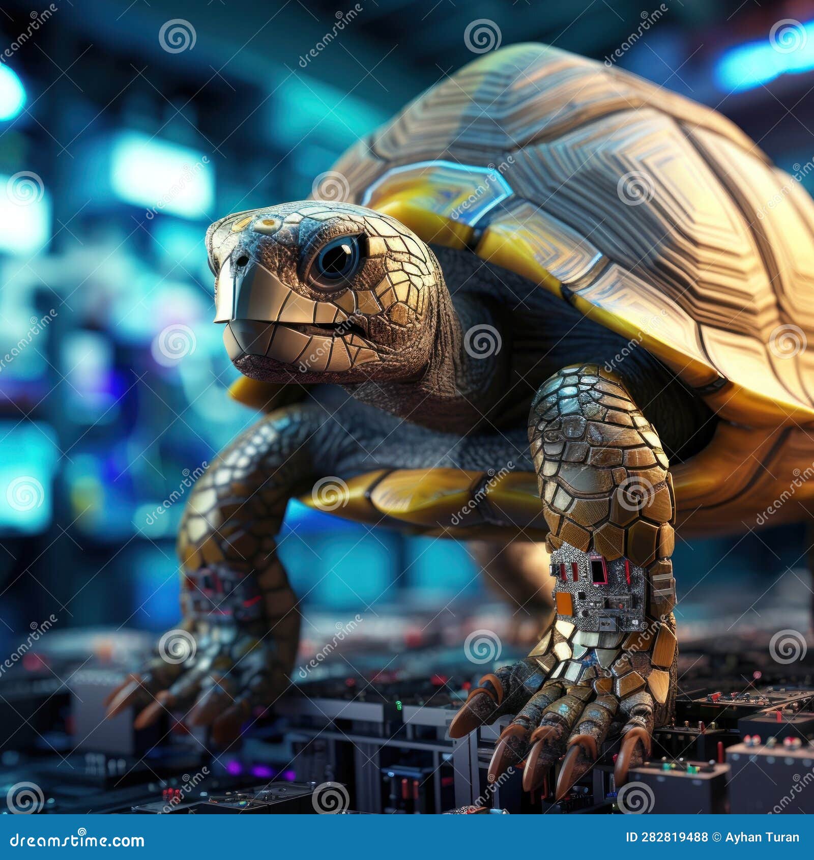 Turtle Learning Technology , Business Metaphors Concept Stock ...