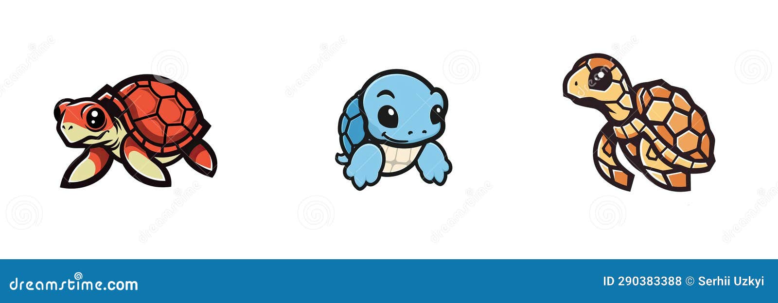 Turtle Logo 2D AI Generated Stock Photo - Image of amphibian, white ...
