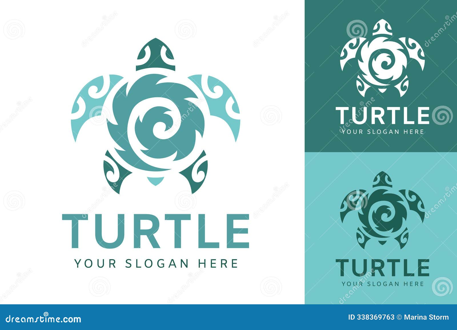 Turtle Logo Graphic Design Concept. Editable Sea Turtle Element, Stock ...
