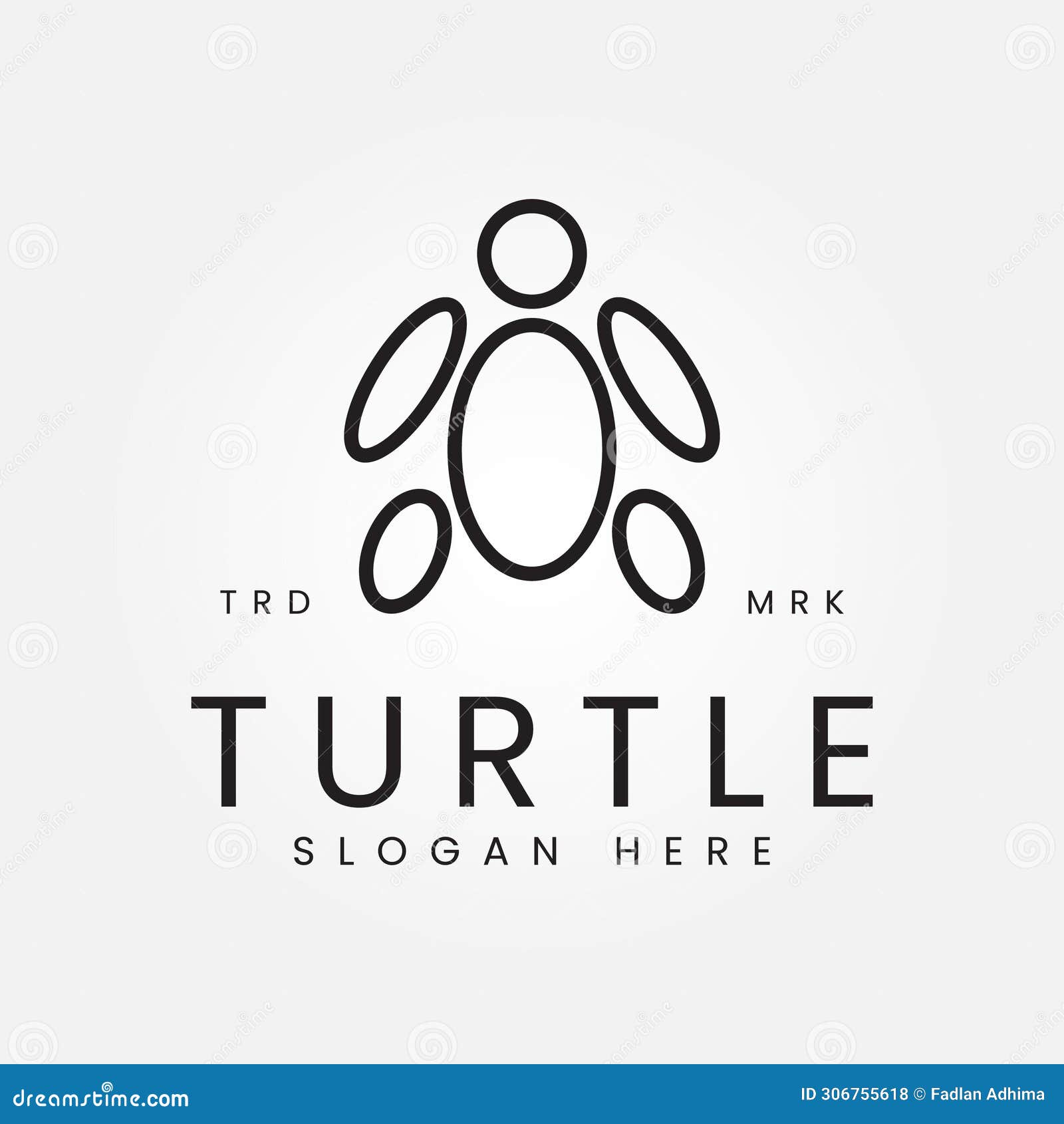Turtle Logo with a Minimalist Concept Stock Vector - Illustration of ...