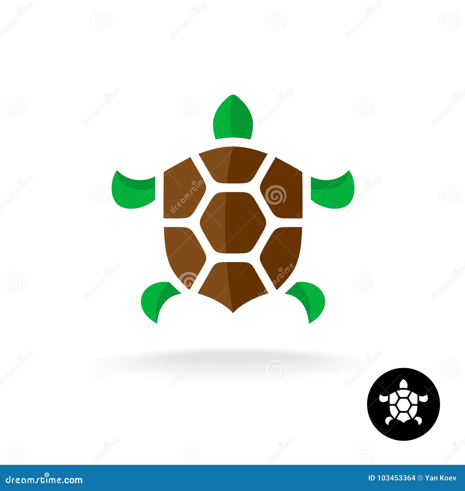 Turtle logo shield stock vector. Illustration of black - 103453364