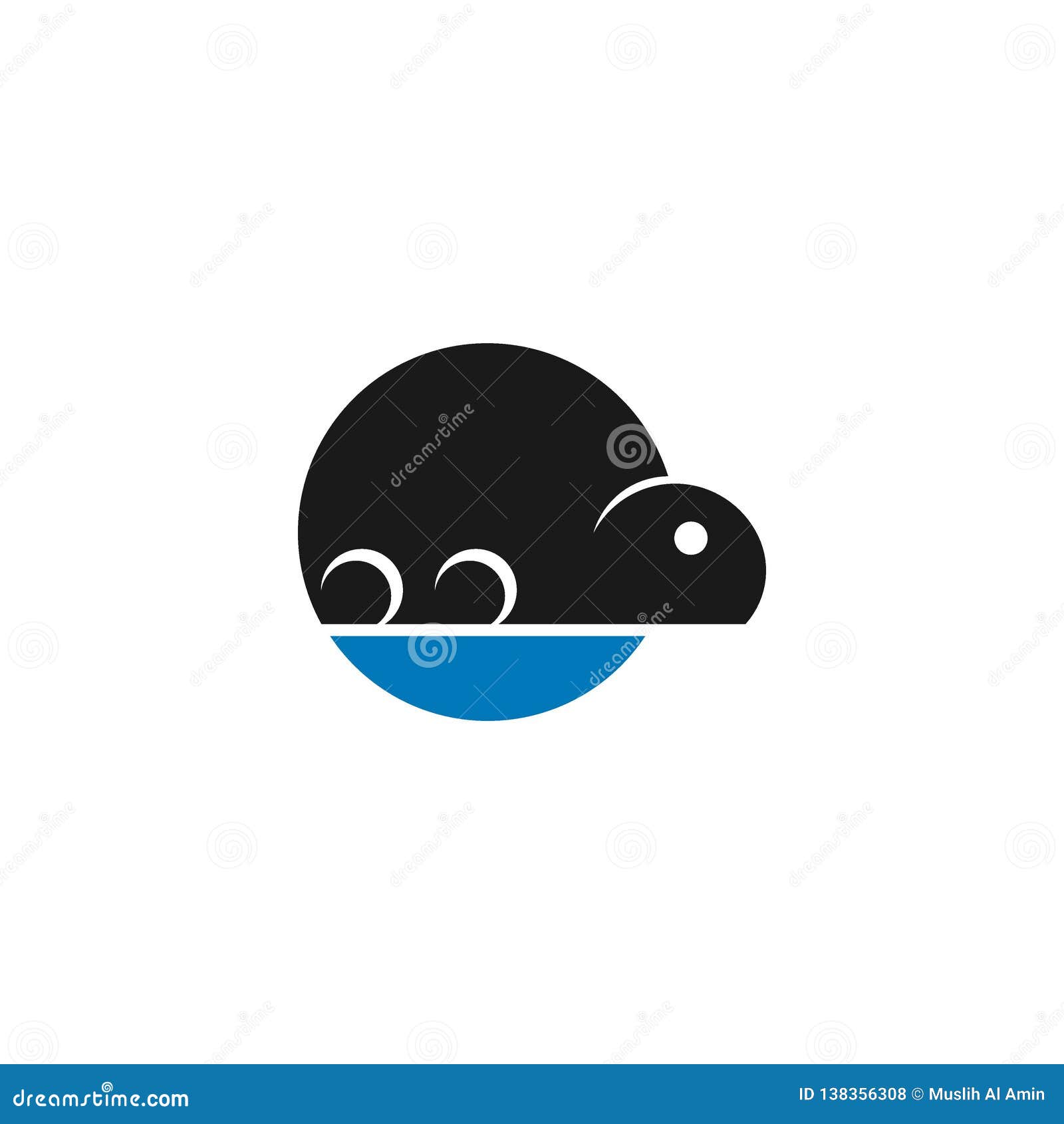 Turtle logo vector. stock vector. Illustration of isolated - 138356308