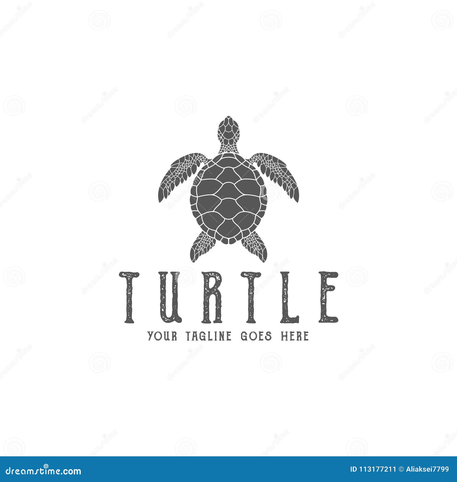 Turtle Logo. Ocean Wild Animal Stylized Symbols Tattoo Designs Vector ...