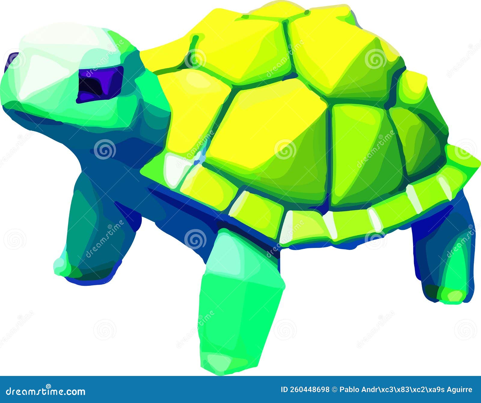Turtle, Low Poly ,on White Background Stock Vector - Illustration of ...