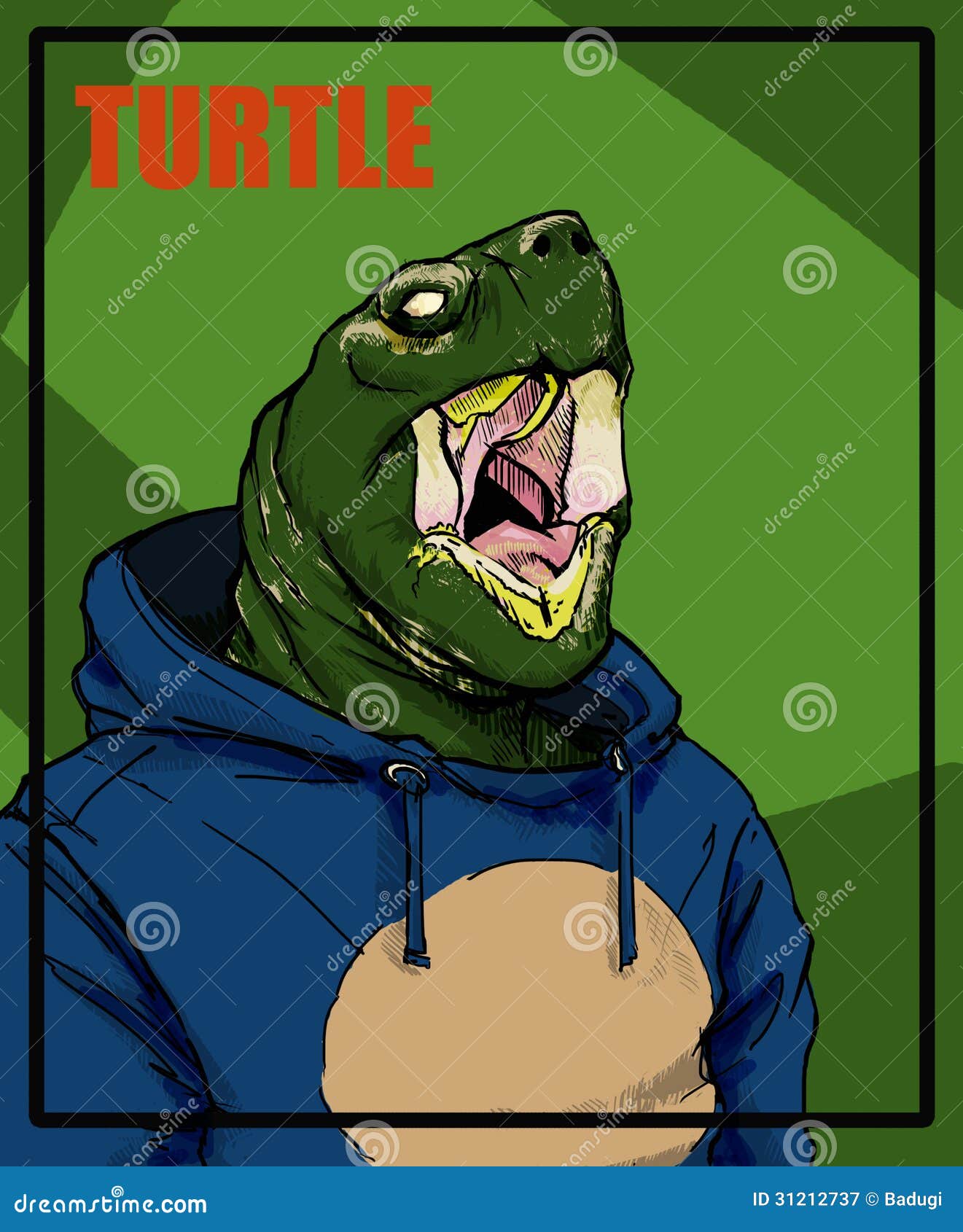 Turtle stock illustration. Illustration of wisdom, avatar - 31212737