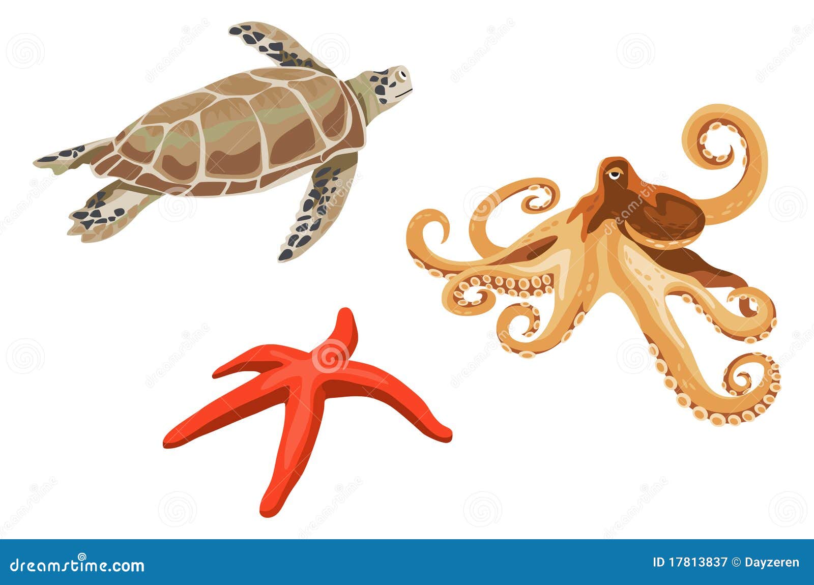 Octopus Figure Made Of Balloons Poster Isolated On White Background ...