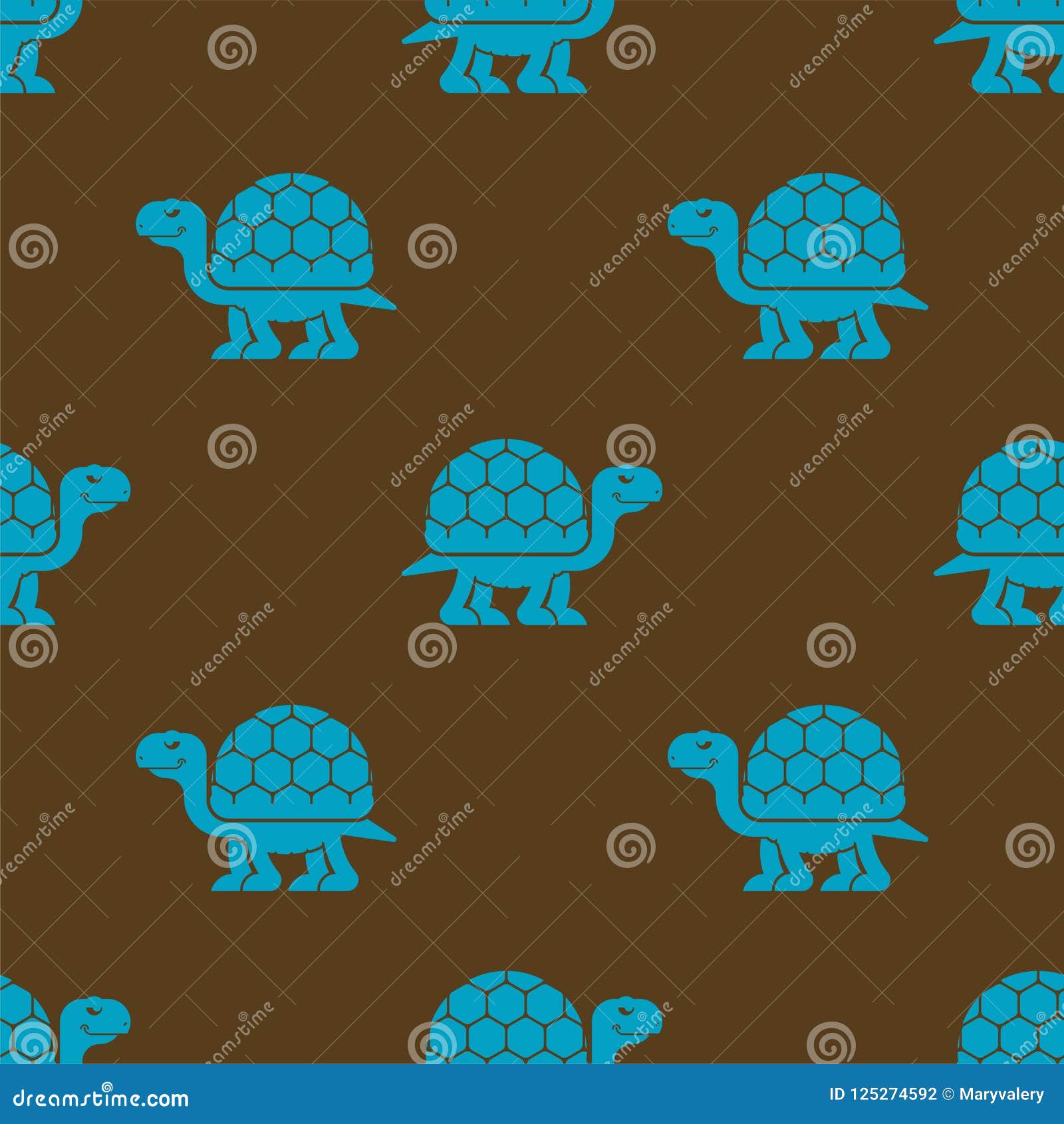 Turtle Pattern Seamless. Tortoise Vector Background Stock Vector ...