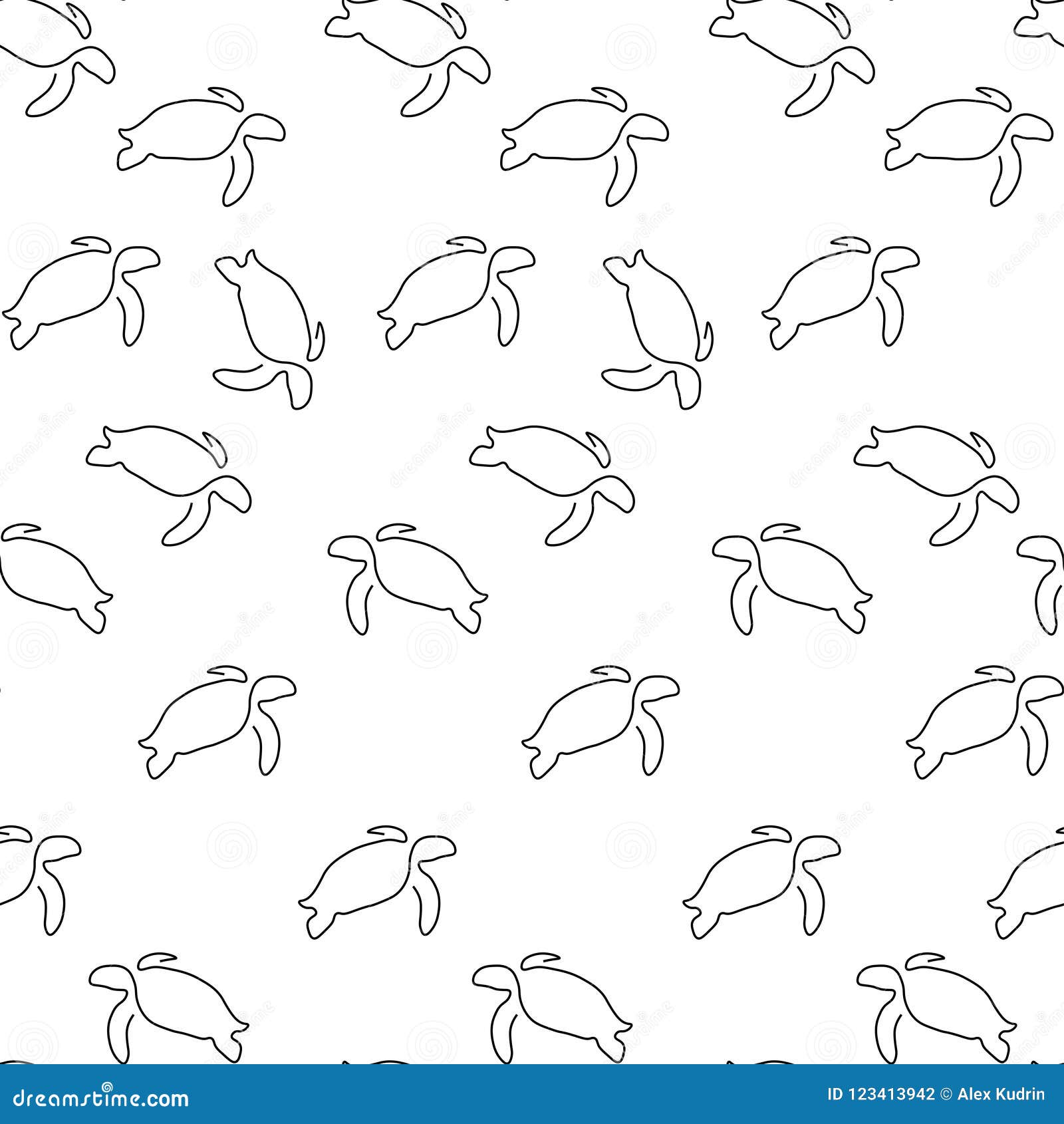 Turtle pattern seamless stock vector. Illustration of graphic - 123413942