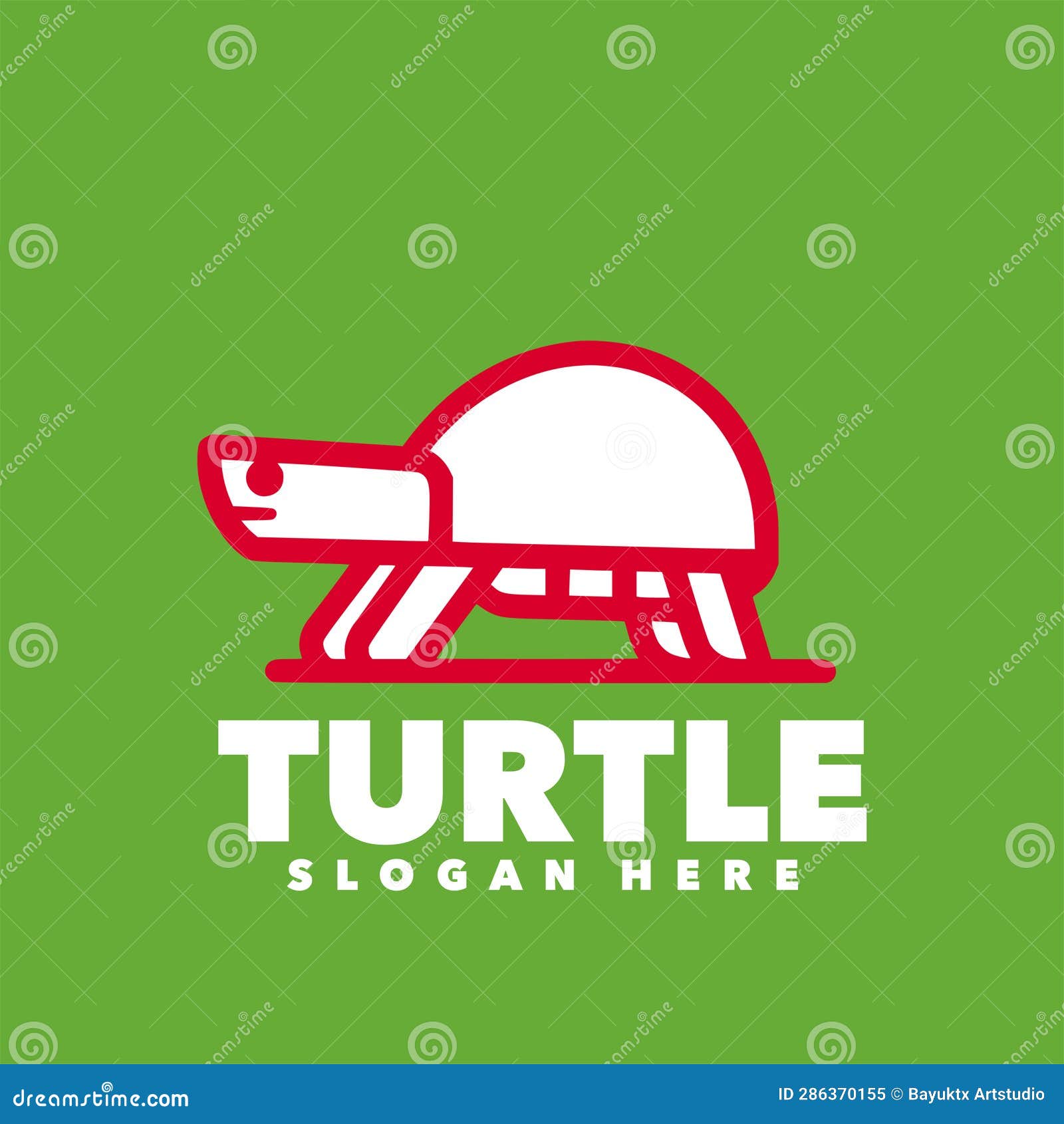 Turtle red line art stock illustration. Illustration of calligraphy ...