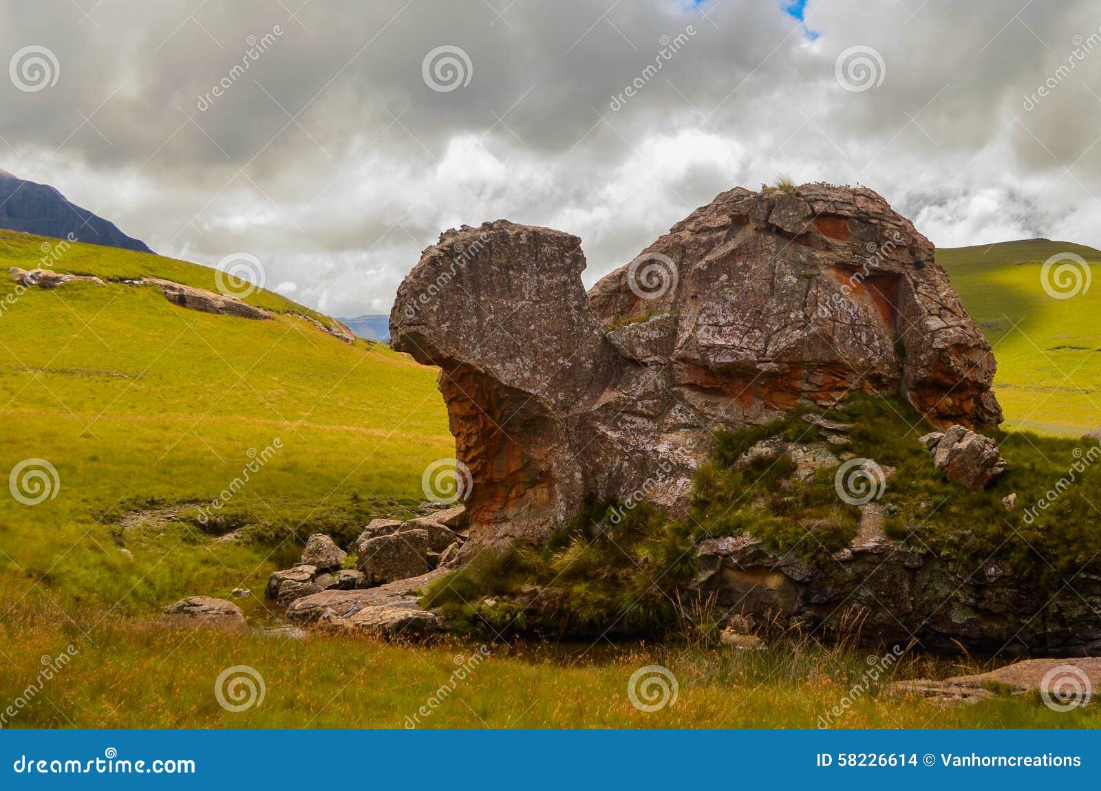 Turtle rock stock photo. Image of park, clouds, rock - 58226614