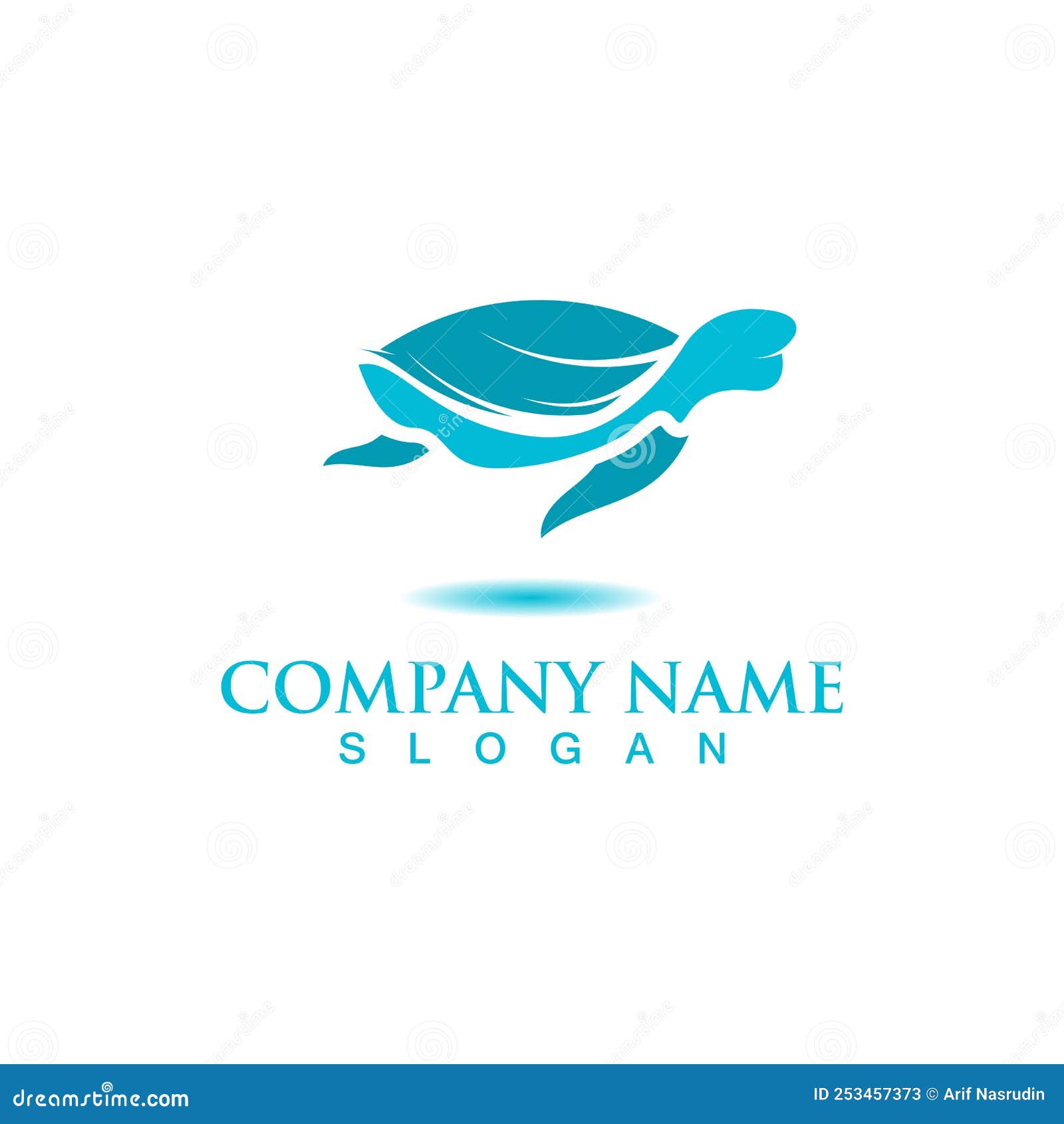 Turtle Sea Logo Image Design Template Animal Vector Stock Illustration ...