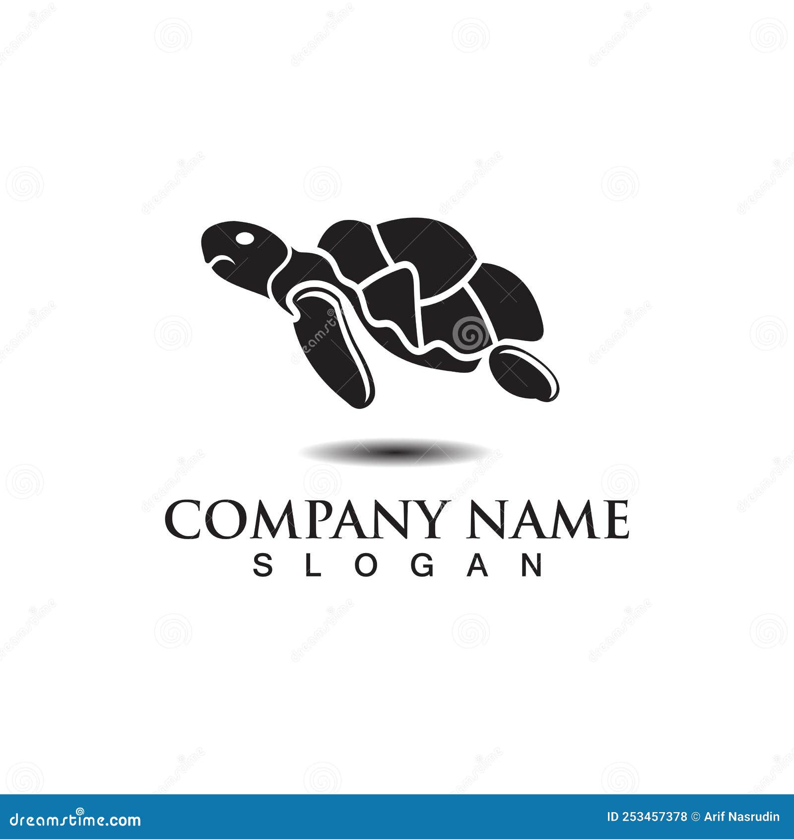 Turtle Sea Logo Image Design Template Animal Vector Stock Illustration ...