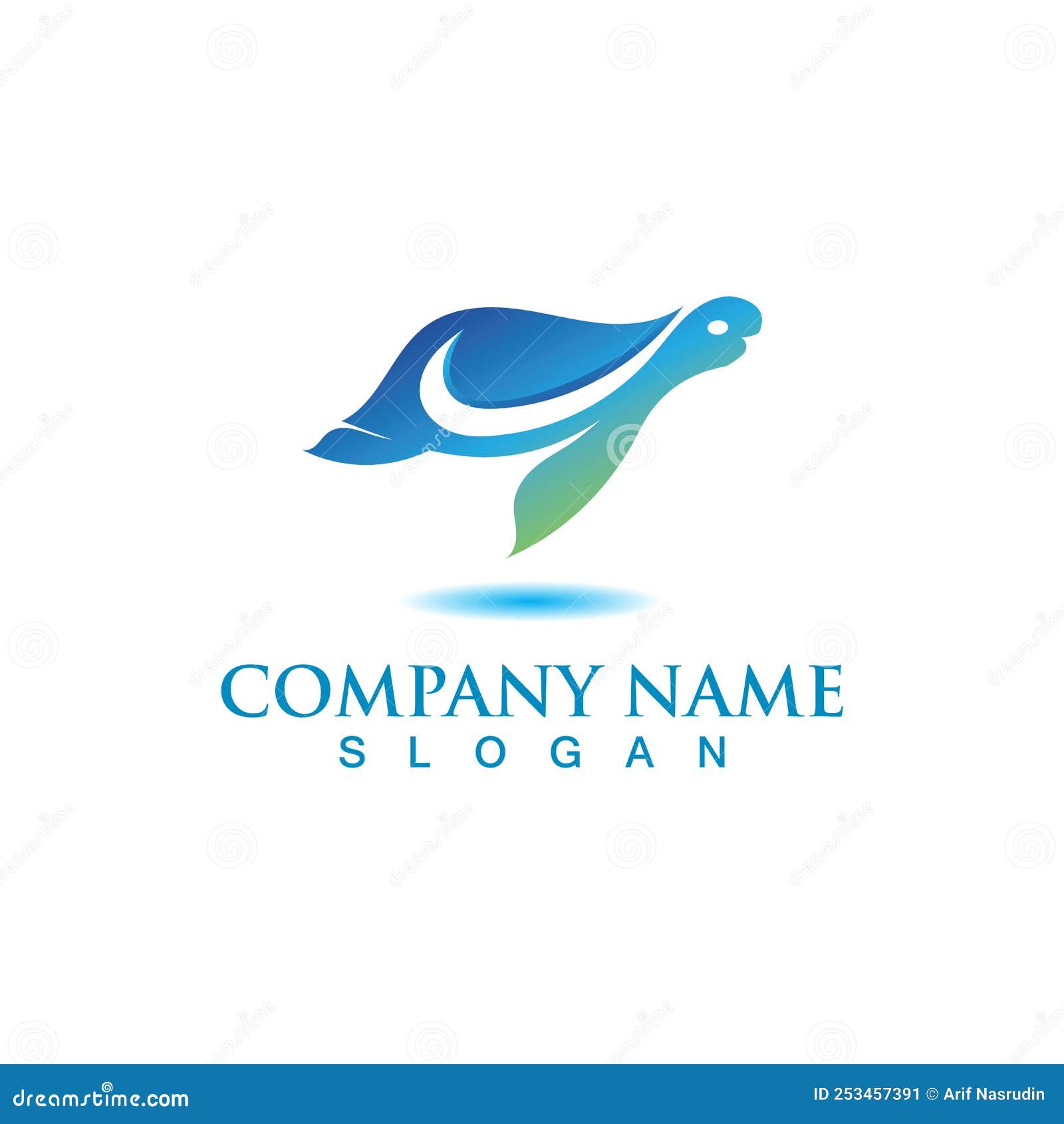Turtle Sea Logo Image Design Template Animal Vector Stock Illustration ...