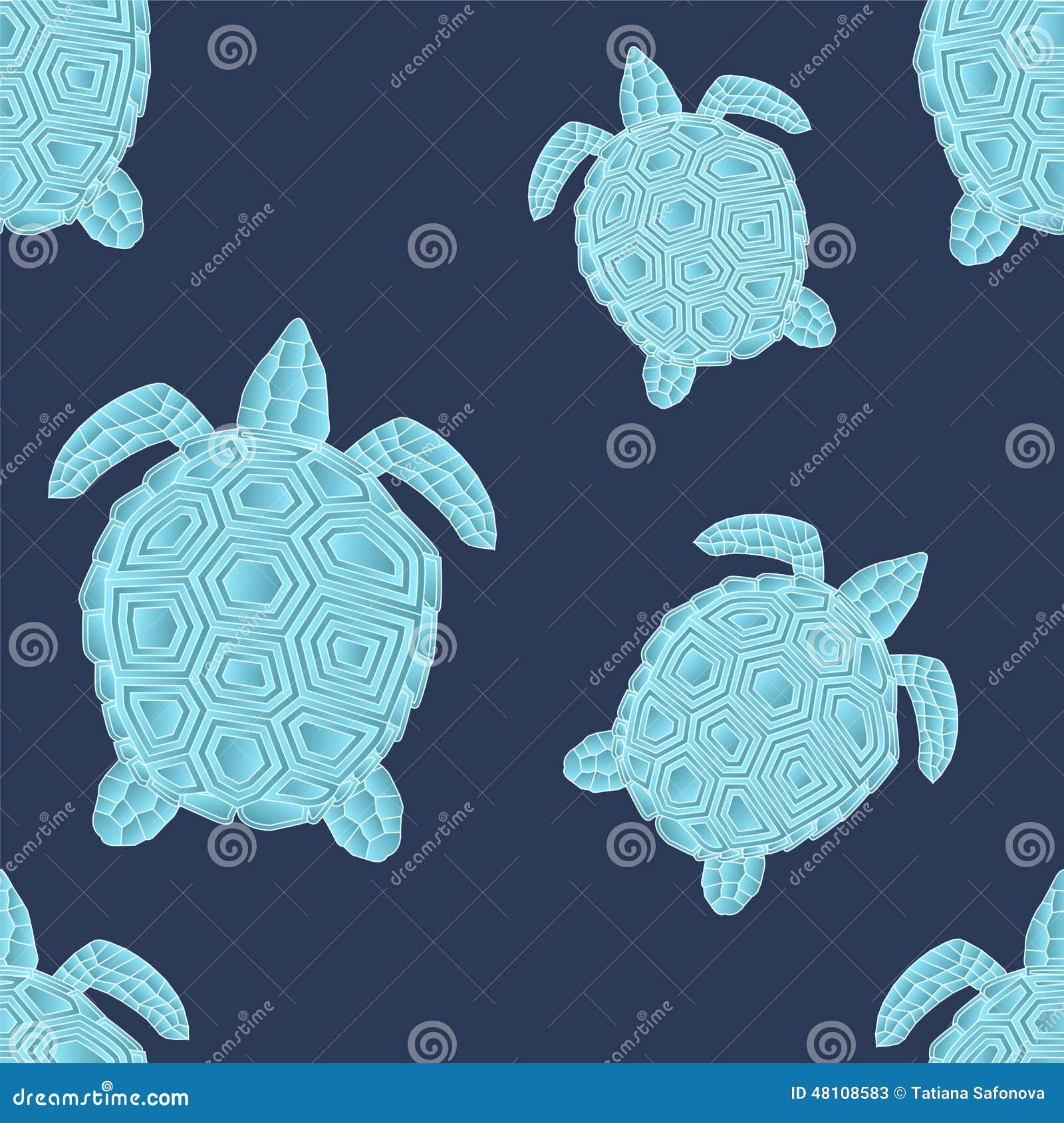Turtle Seamless. Illustration Stock Vector - Illustration of interior ...