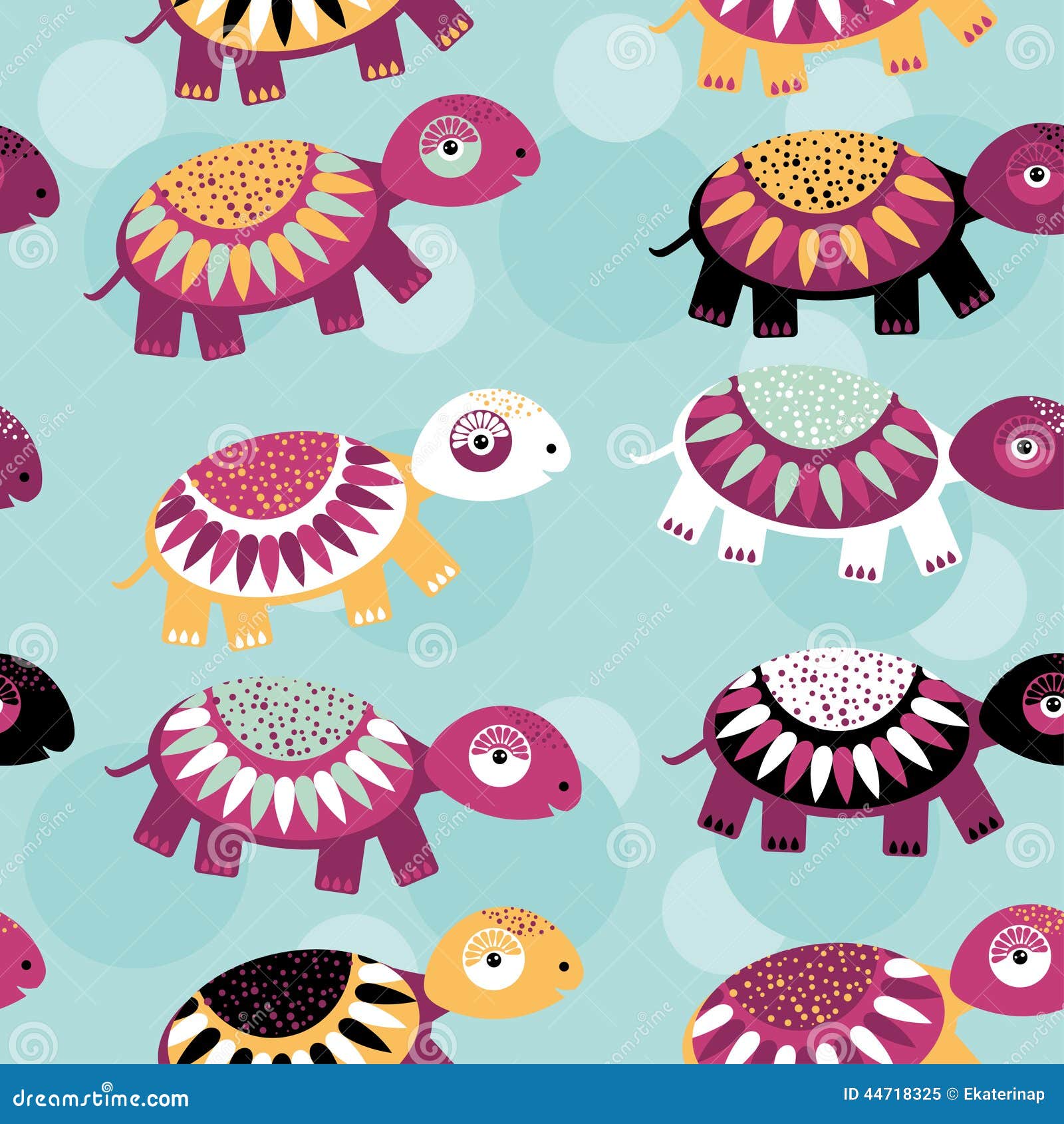 Turtle Seamless Pattern. Green Tortoise. Terrapin Camouflage Wallpaper ...