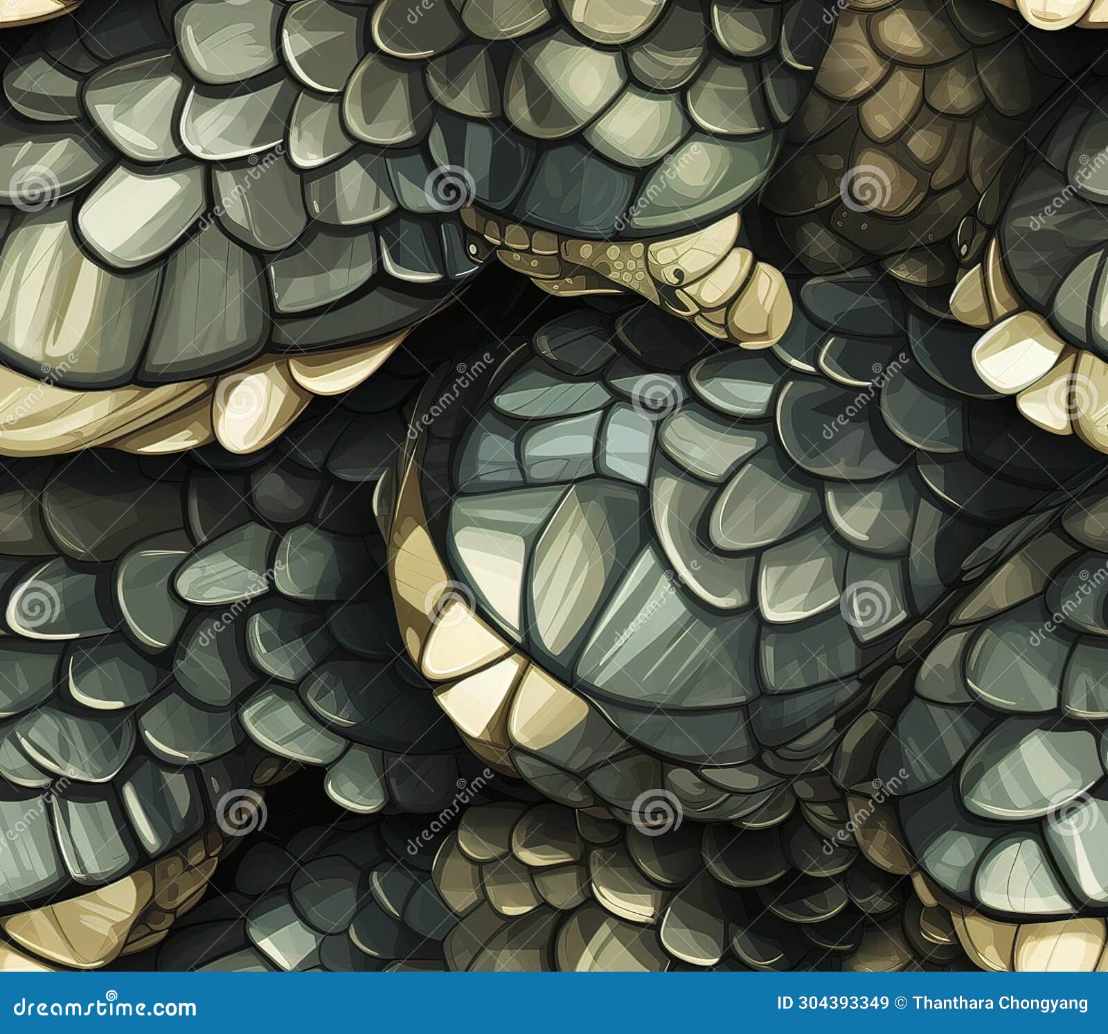 Turtle Shell , Fabric Pattern, Seamless Pattern. Stock Illustration ...