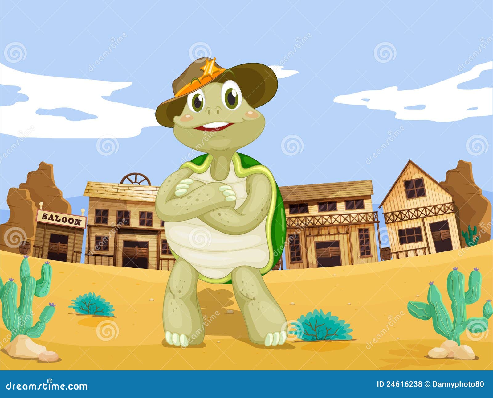 Cowboy Tortoise With Stetson And Pistol Stock Image | CartoonDealer.com ...
