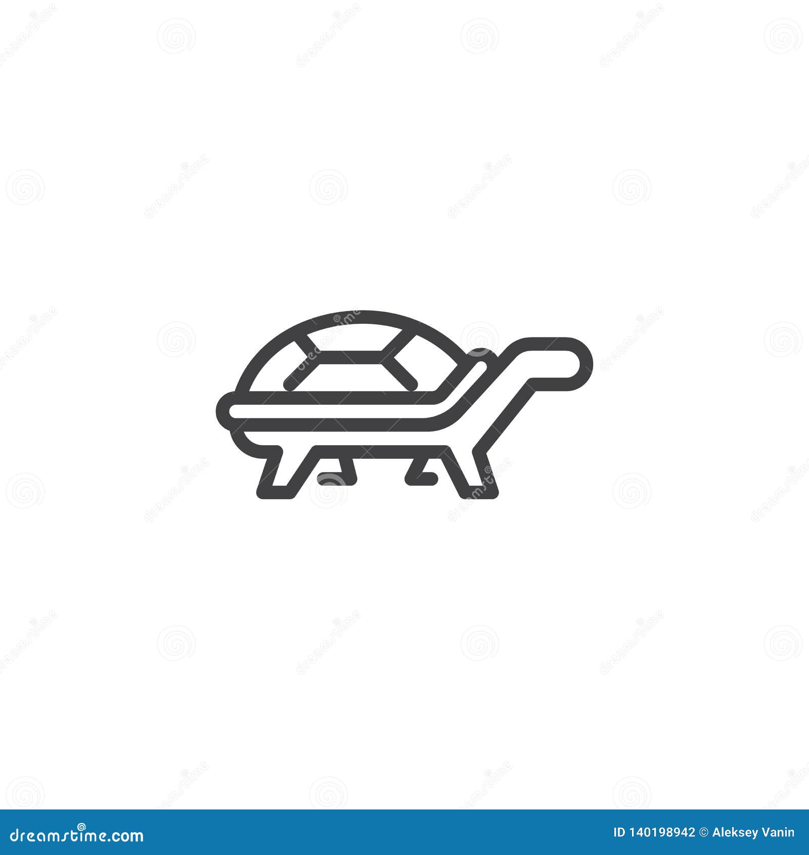 Turtle Side View Vector Icon | CartoonDealer.com #140554902