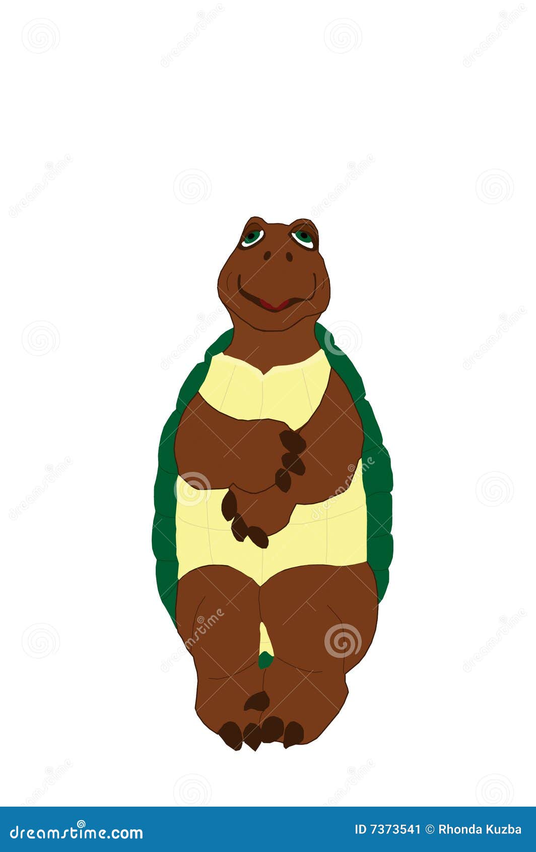 Turtle Sitting stock vector. Illustration of animal, eyes - 7373541