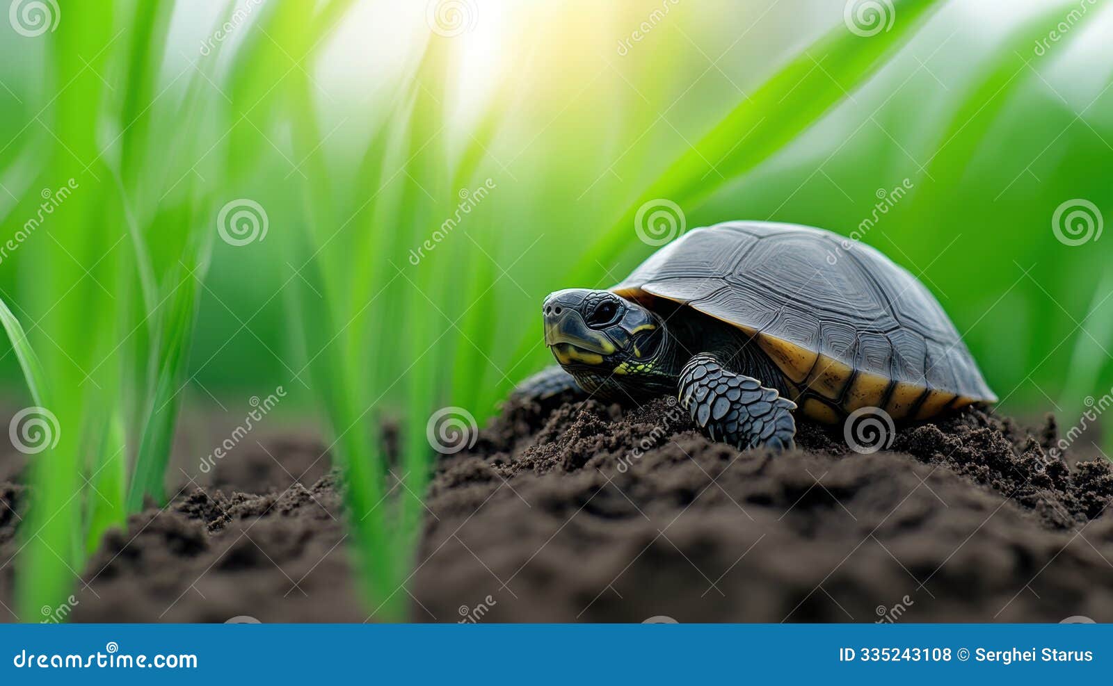 A Turtle Sitting In Front Of A Laptop, Wearing Glasses, With A Plain ...