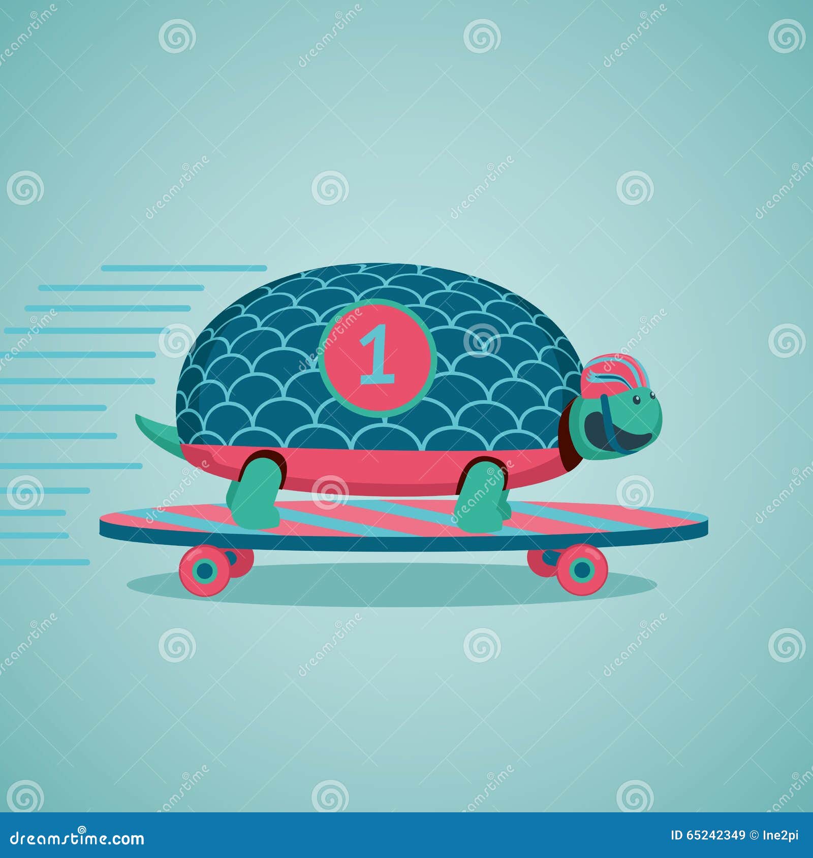 Fast Turtles Collection, Animals Cartoon Characters With Turbo Speed ...