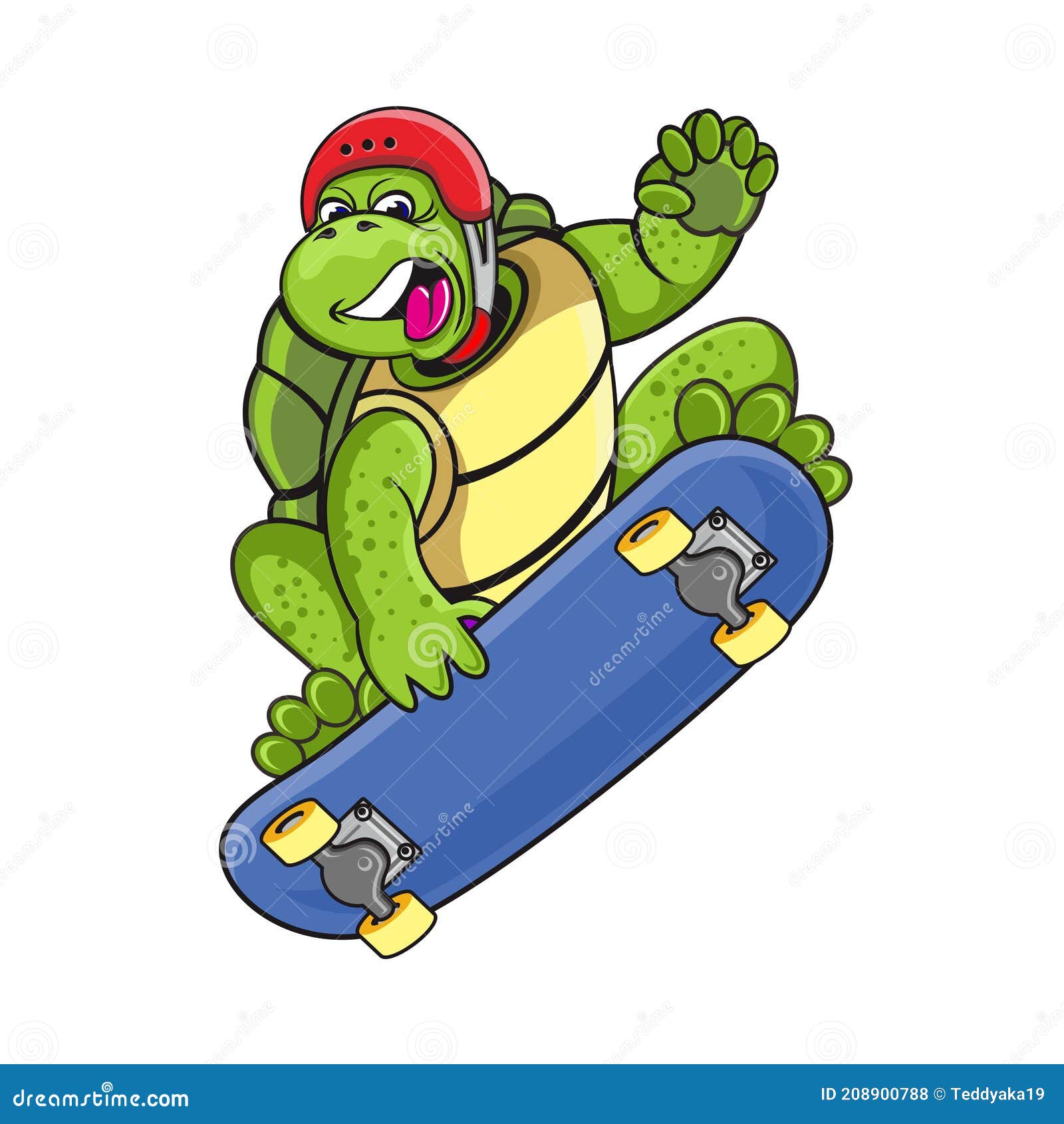 Turtle With Skateboard Stock Photography | CartoonDealer.com #35957528
