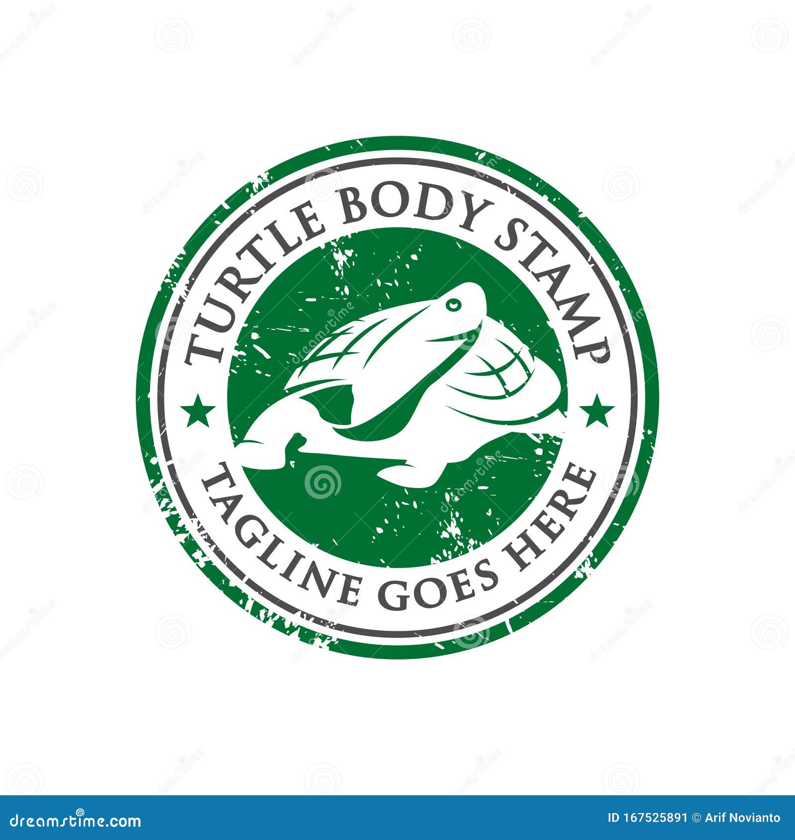 Turtle Stamp Logo Design Template Stock Vector - Illustration of vector ...