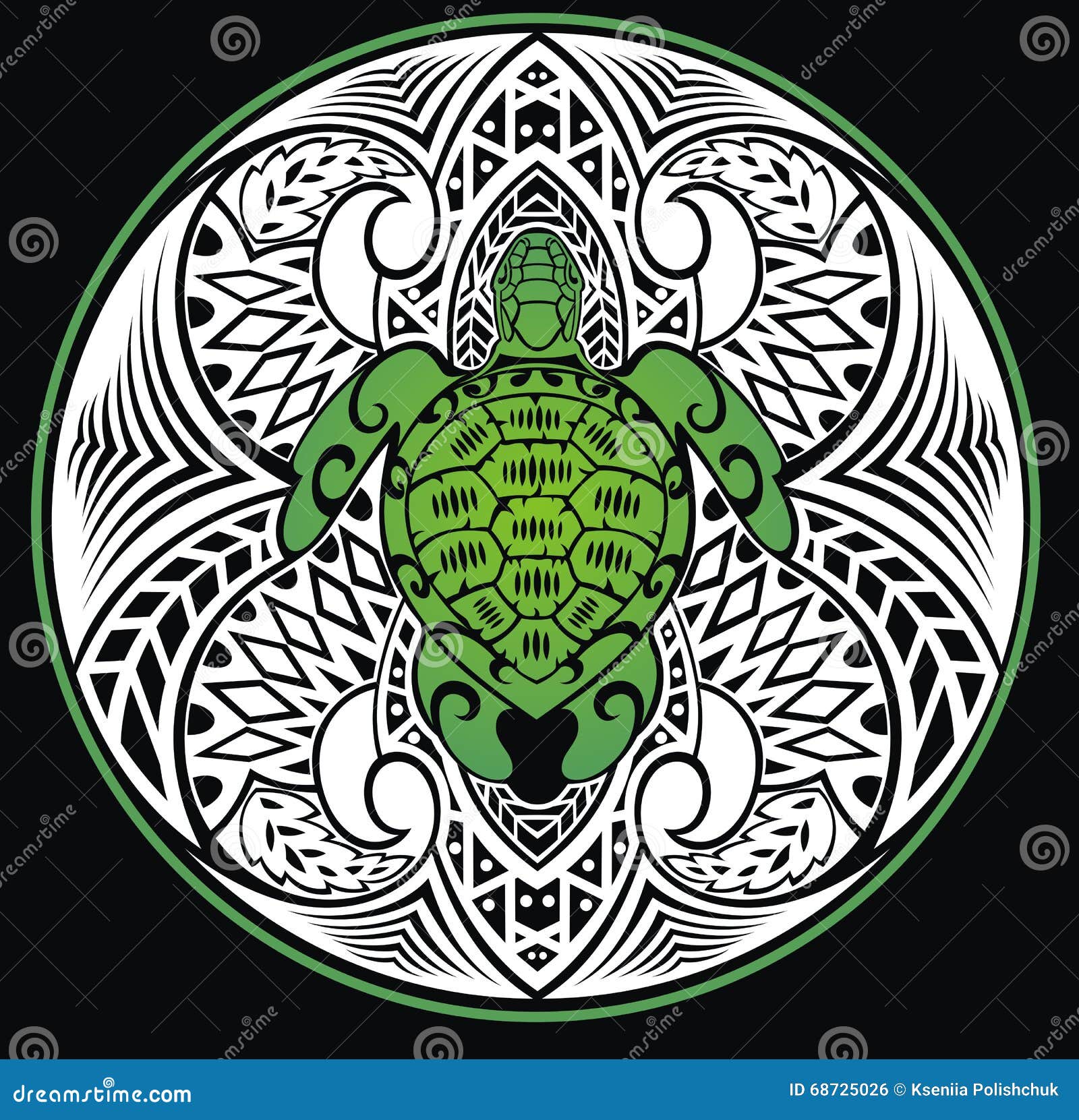 Sea Turtle Celtic Knot Vector Illustration | CartoonDealer.com #175239766