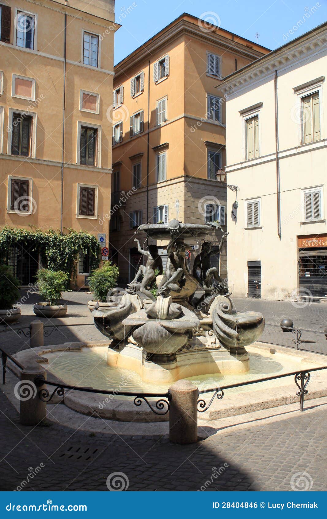 Turtles Fountain in Rome stock photo. Image of capital - 28404846