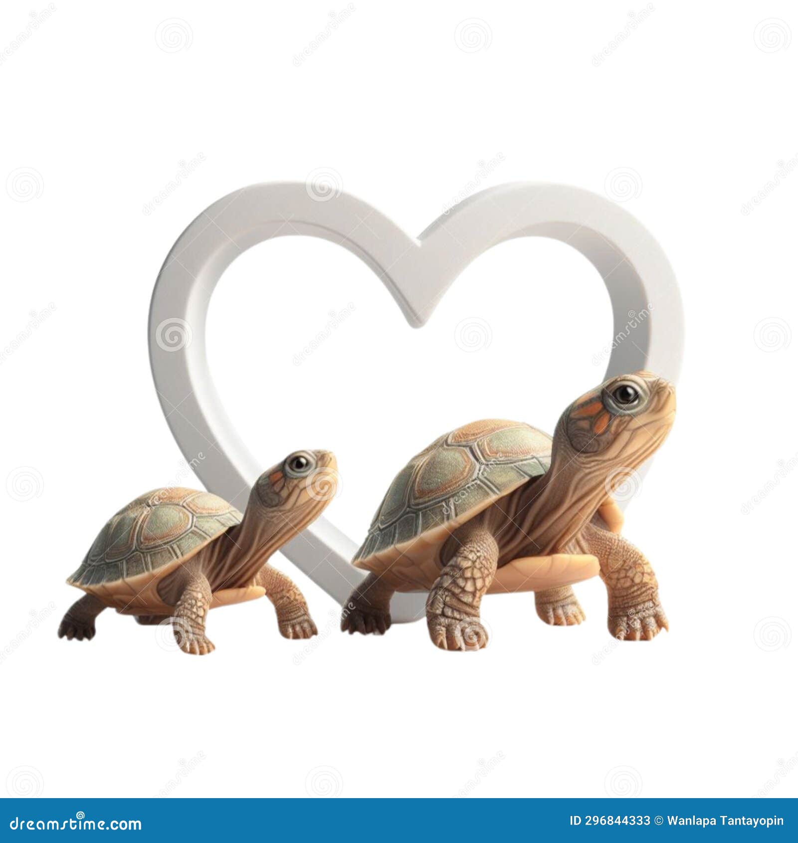 Turtles with love stock illustration. Illustration of protection ...