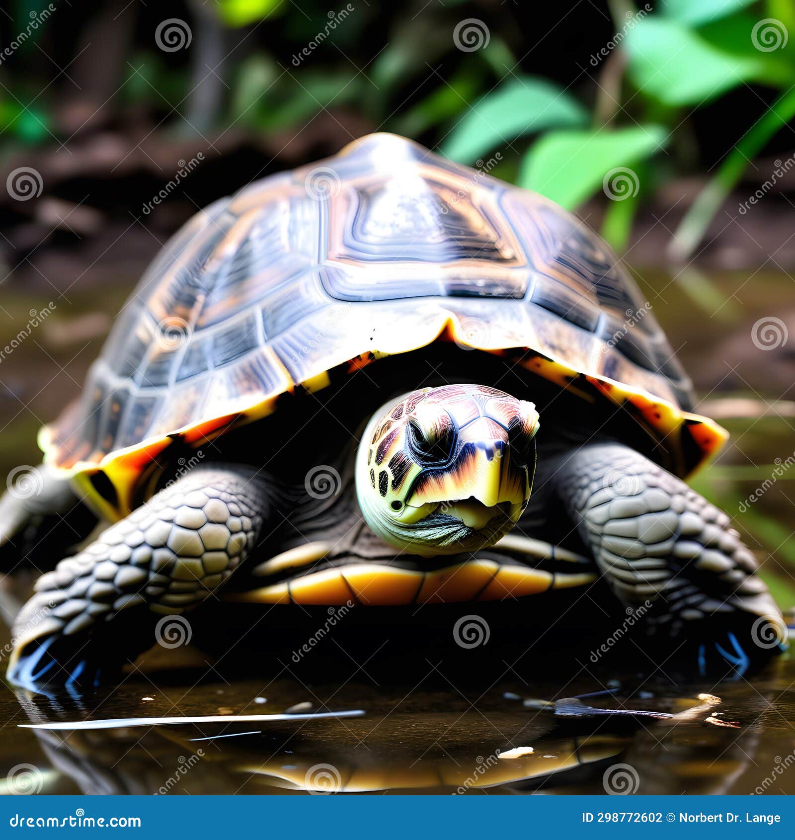 Turtles with Shells, AI-generatet Stock Photo - Image of herbivores ...