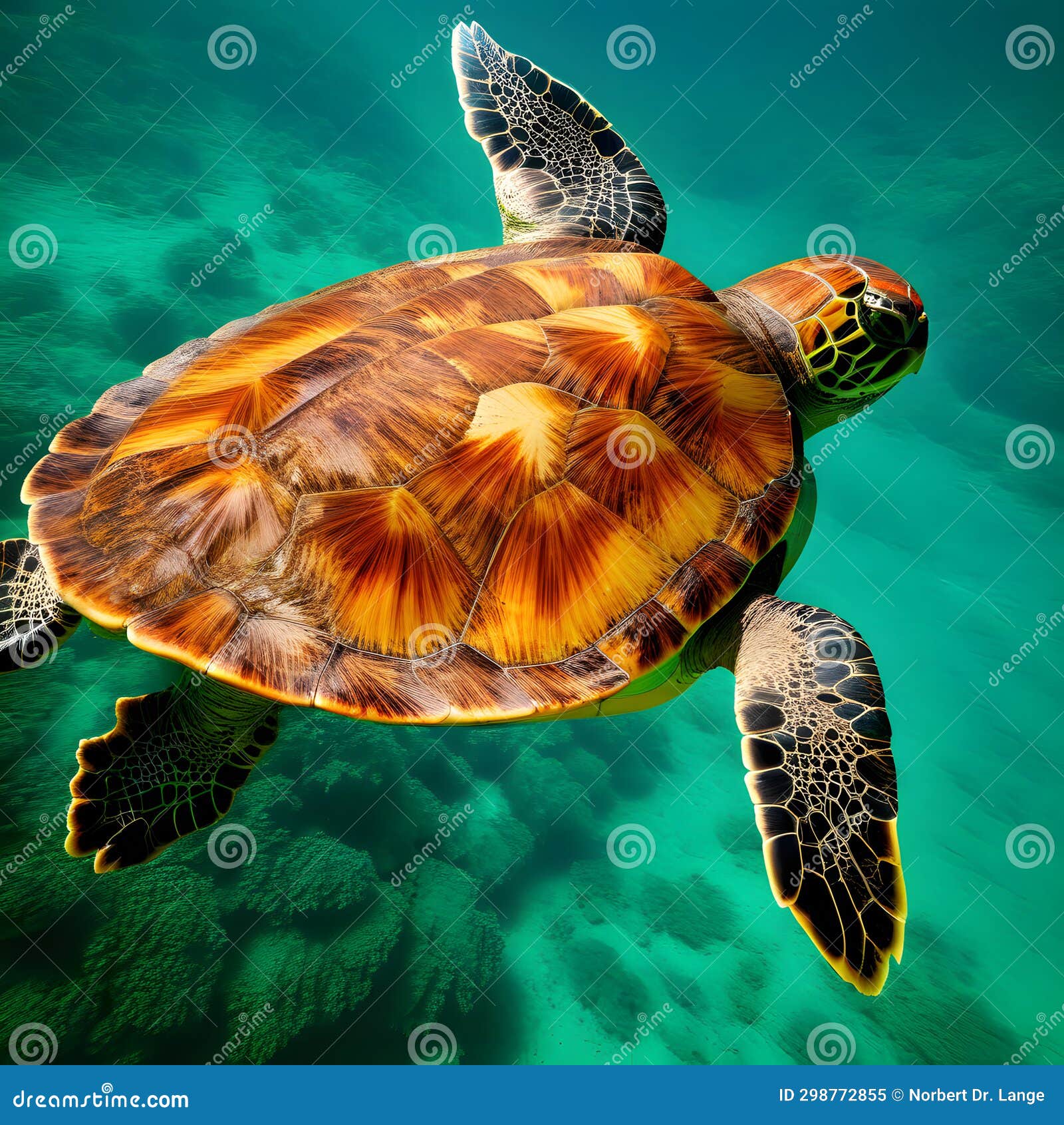 Turtles with Shells, AI-generatet Stock Image - Image of water, sturdy ...