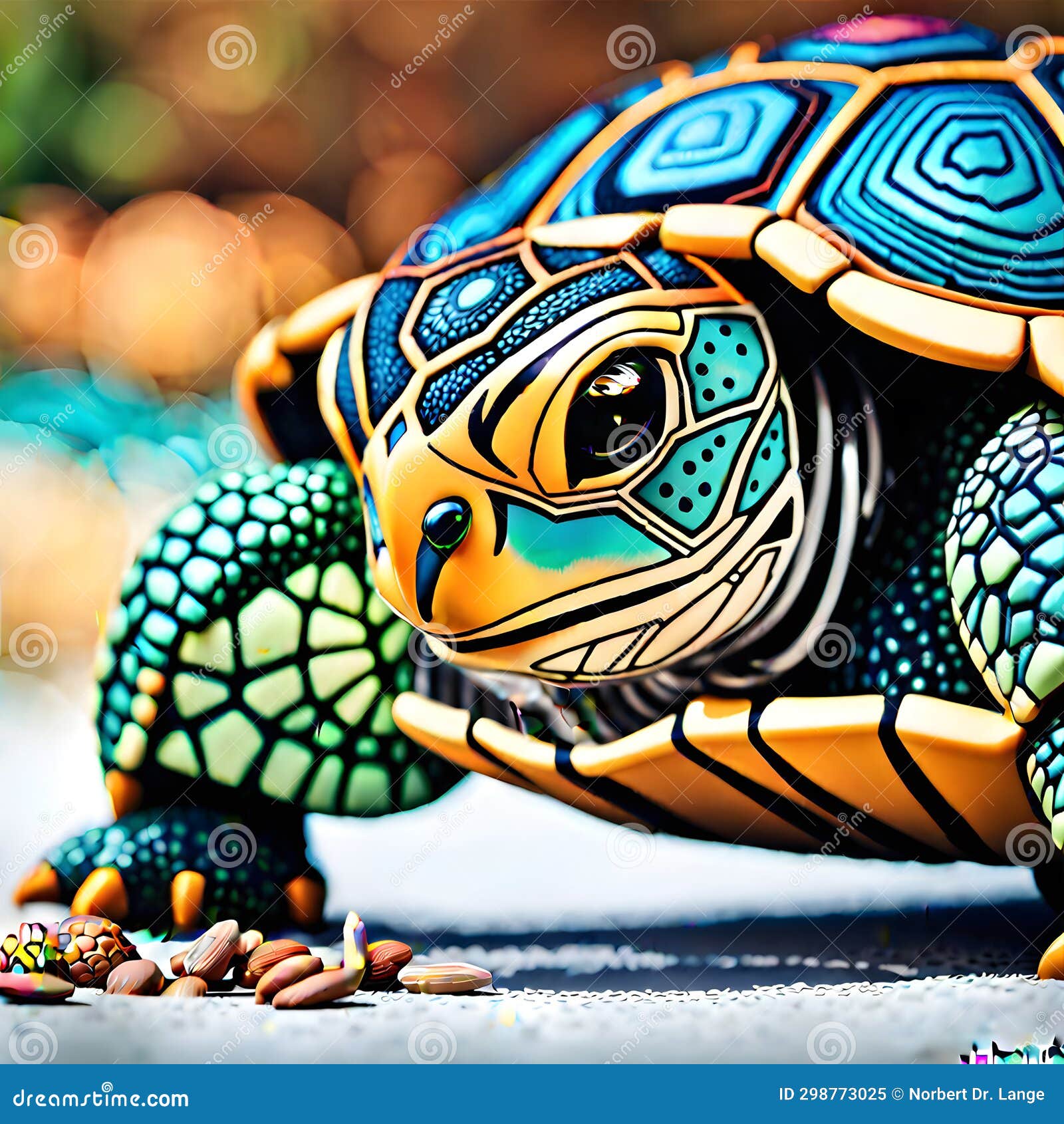 Turtles with Shells, AI-generatet Stock Image - Image of shells ...