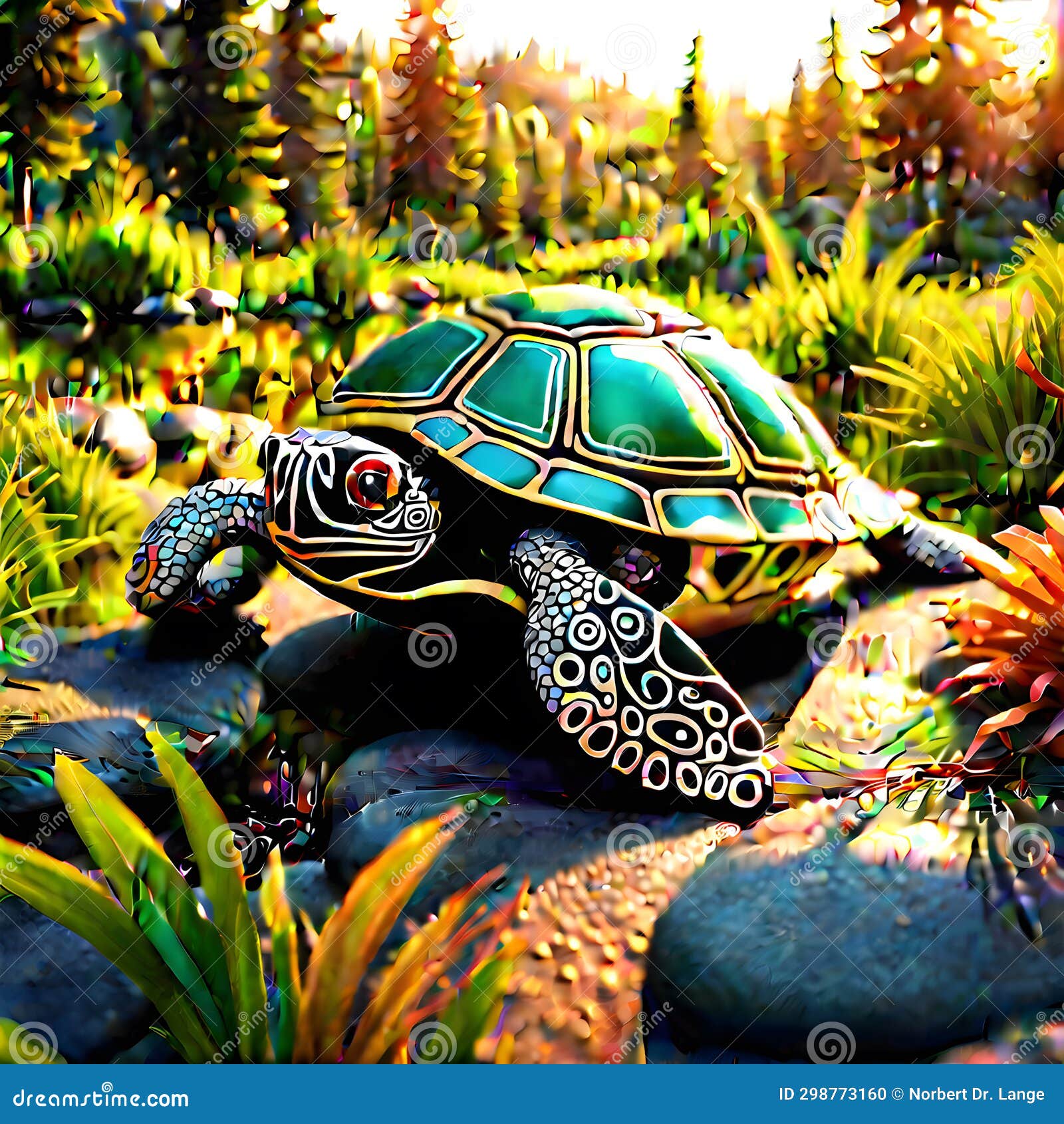 Turtles with Shells, AI-generatet Stock Photo - Image of turtles, claws ...