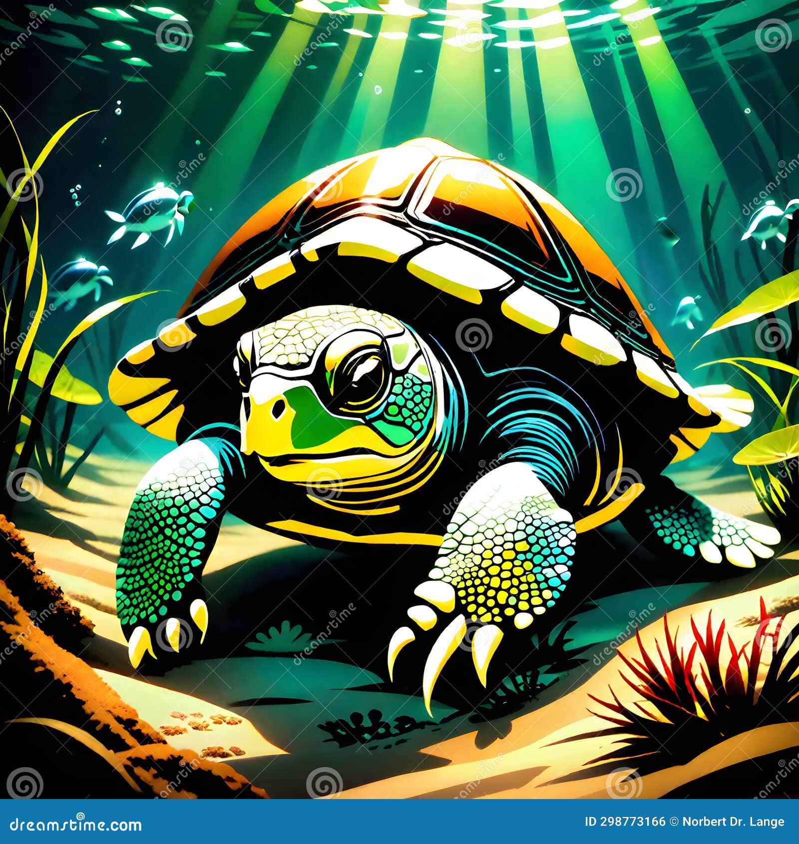 Turtles with Shells, AI-generatet Stock Photo - Image of turtles ...