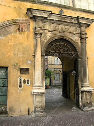 Tuscan Arch Lucca Italy stock image. Image of gateway - 11660731