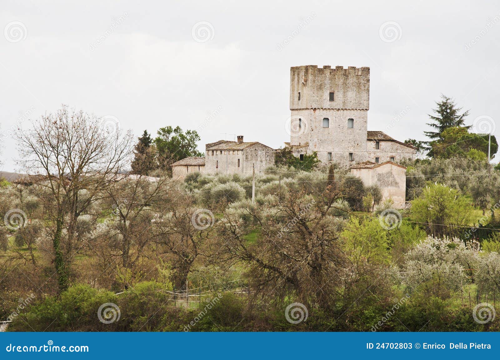Tuscan castle stock image. Image of ancient, castle, tower - 24702803