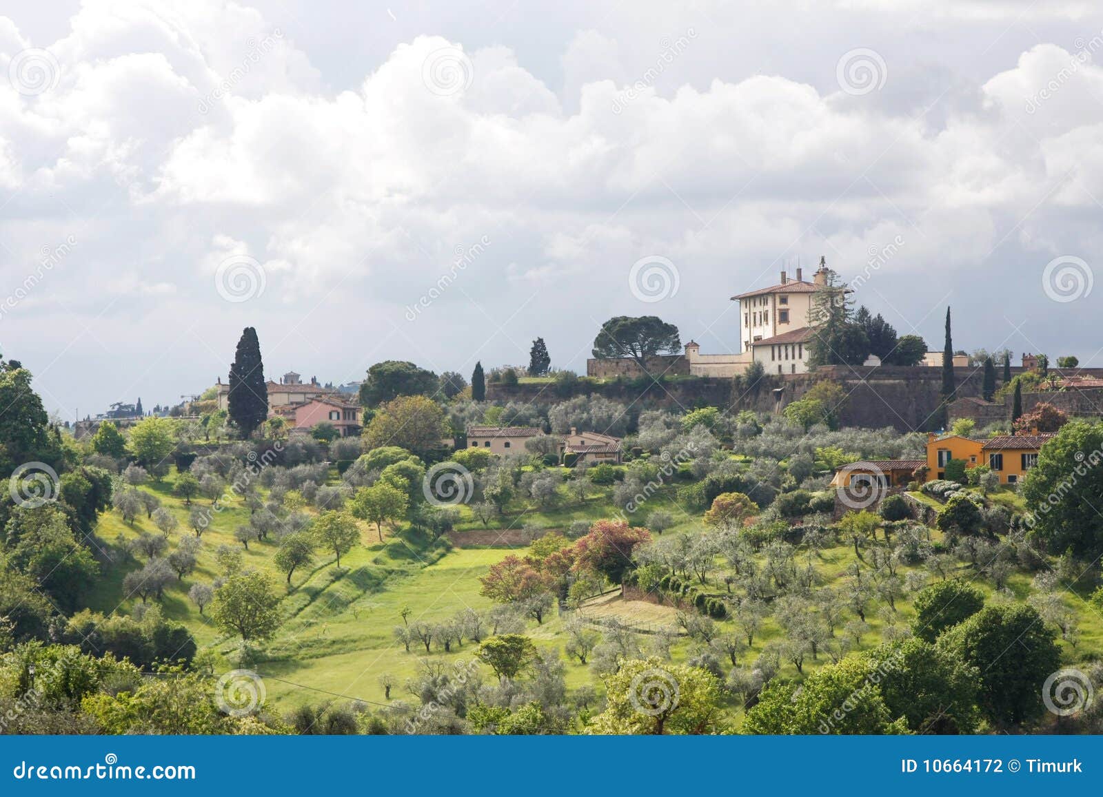 The Tuscan Hills, Italy, Europe Stock Photo - Image of grass, clouds ...
