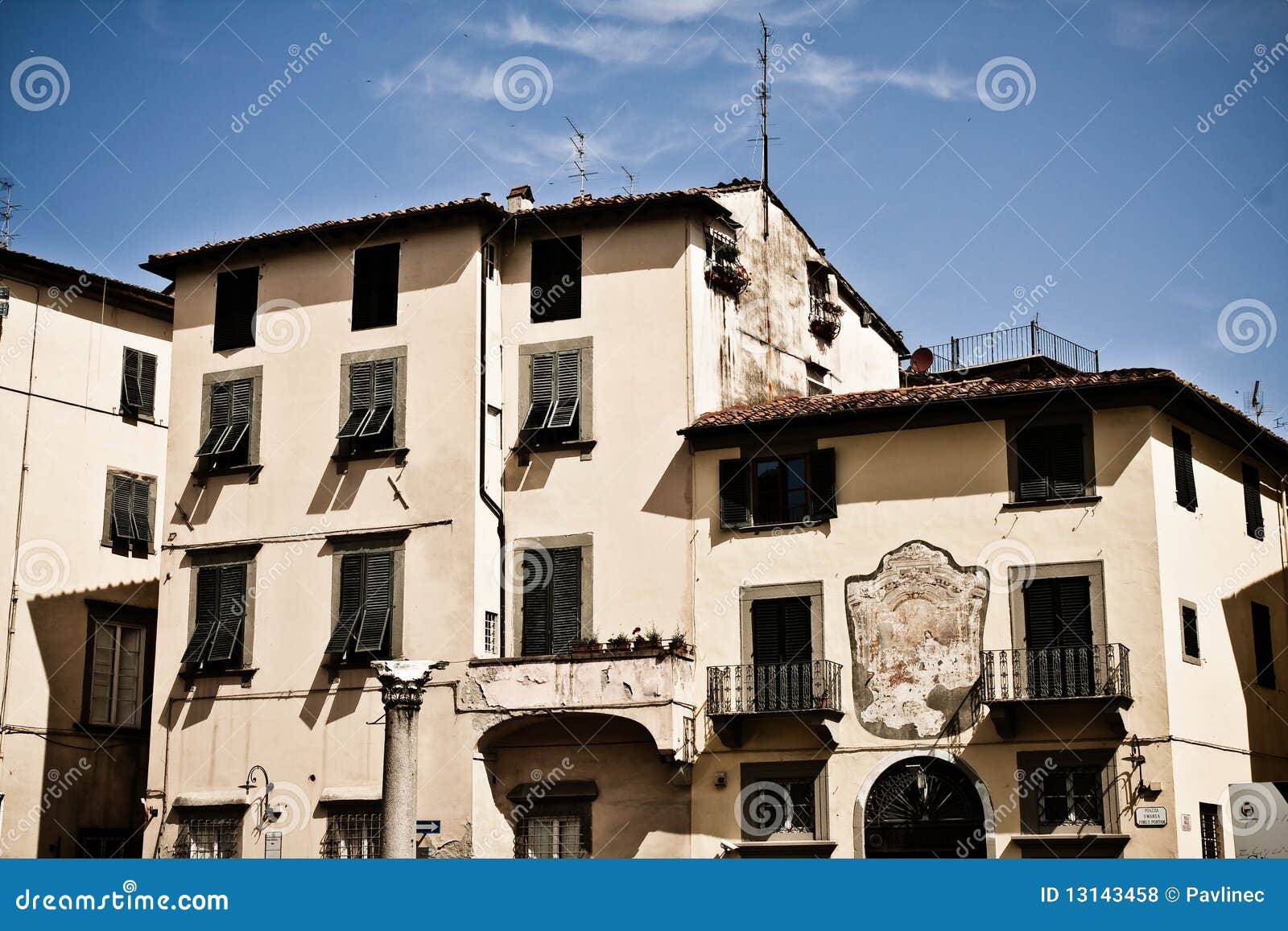 Tuscan Historic Architecture Stock Photo - Image of mediterranean ...
